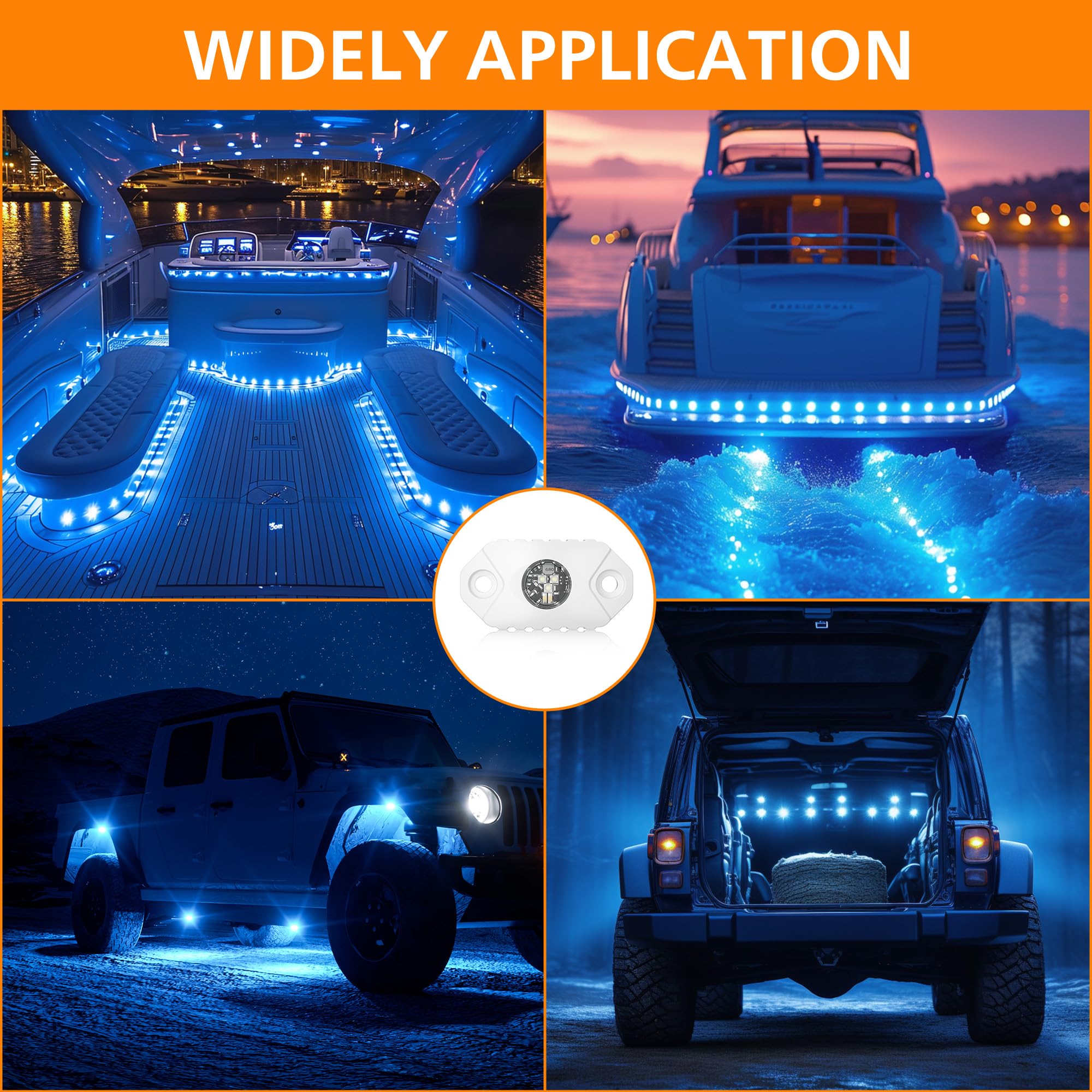 Snapklik.com : EK ENNOKING LED Boat Interior Lights Marine Deck Cockpit ...