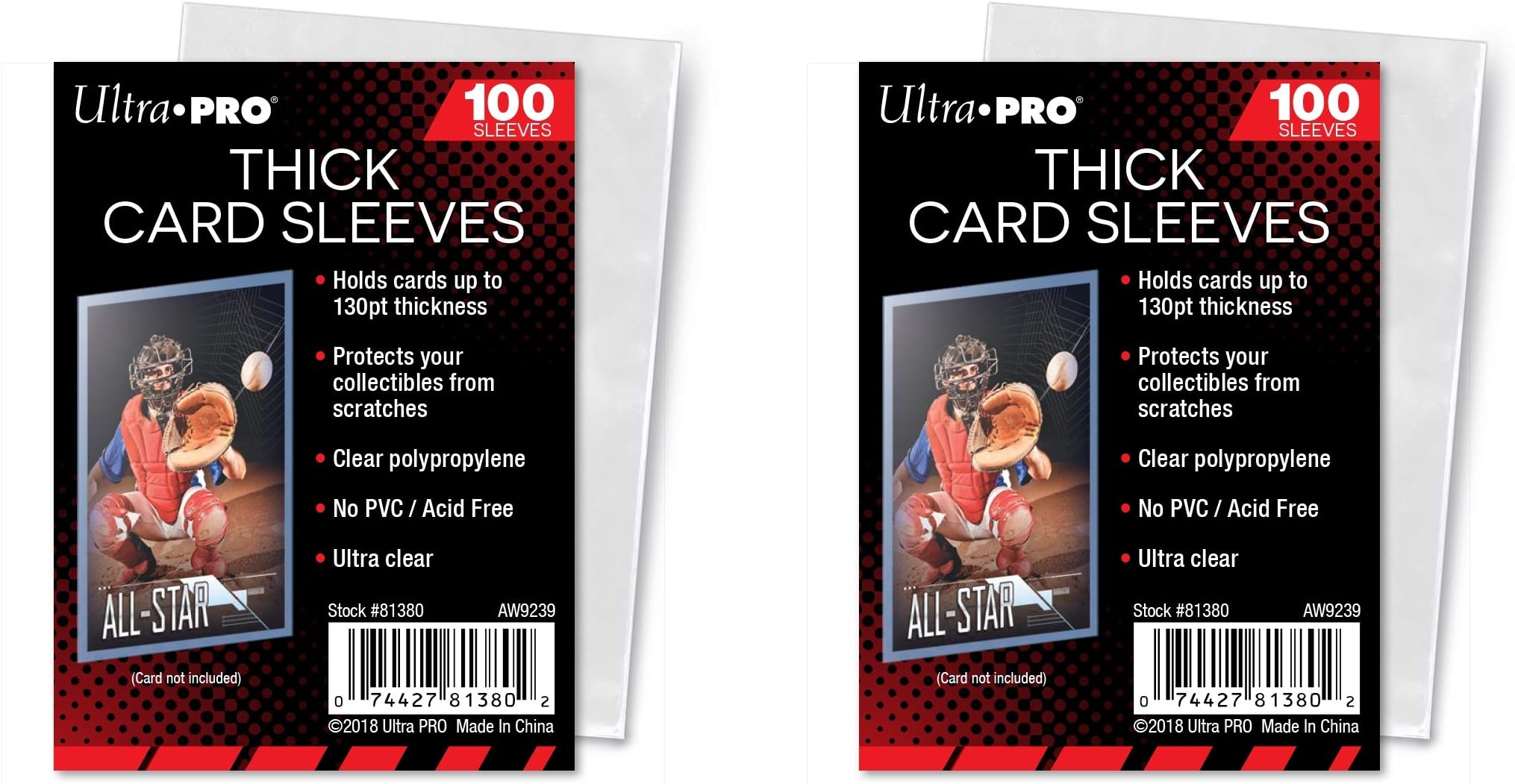 Amazon.co.jp: (2 Pack) - Ultra Pro Extra Thick Card Sleeves for Thick ...