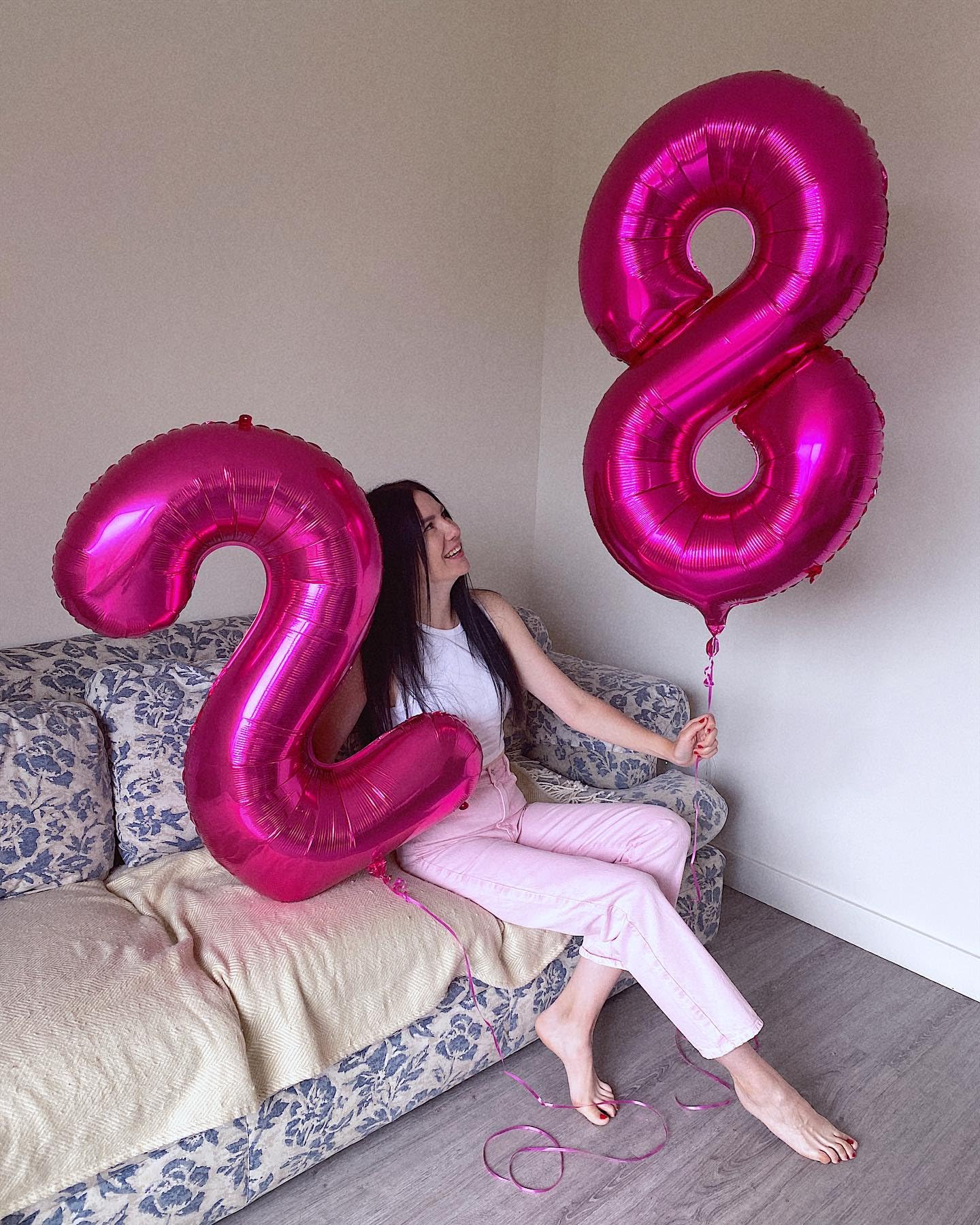 Snapklik.com : Hot Pink Number 0 Balloon 40 Inch, 0 Balloon Numberfor ...