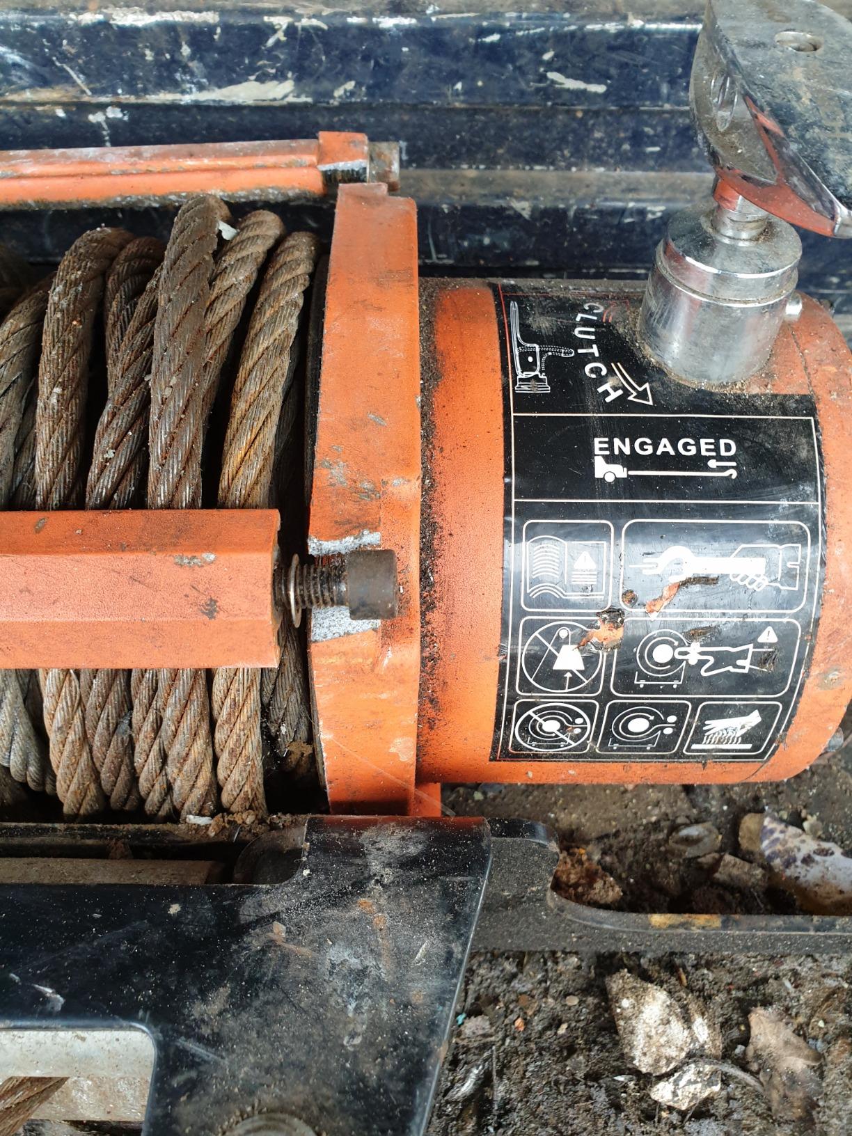 Rhino Electric Winch 12V 13500lbs / 6125Kg 26m Steel Cable Heavy Duty ...