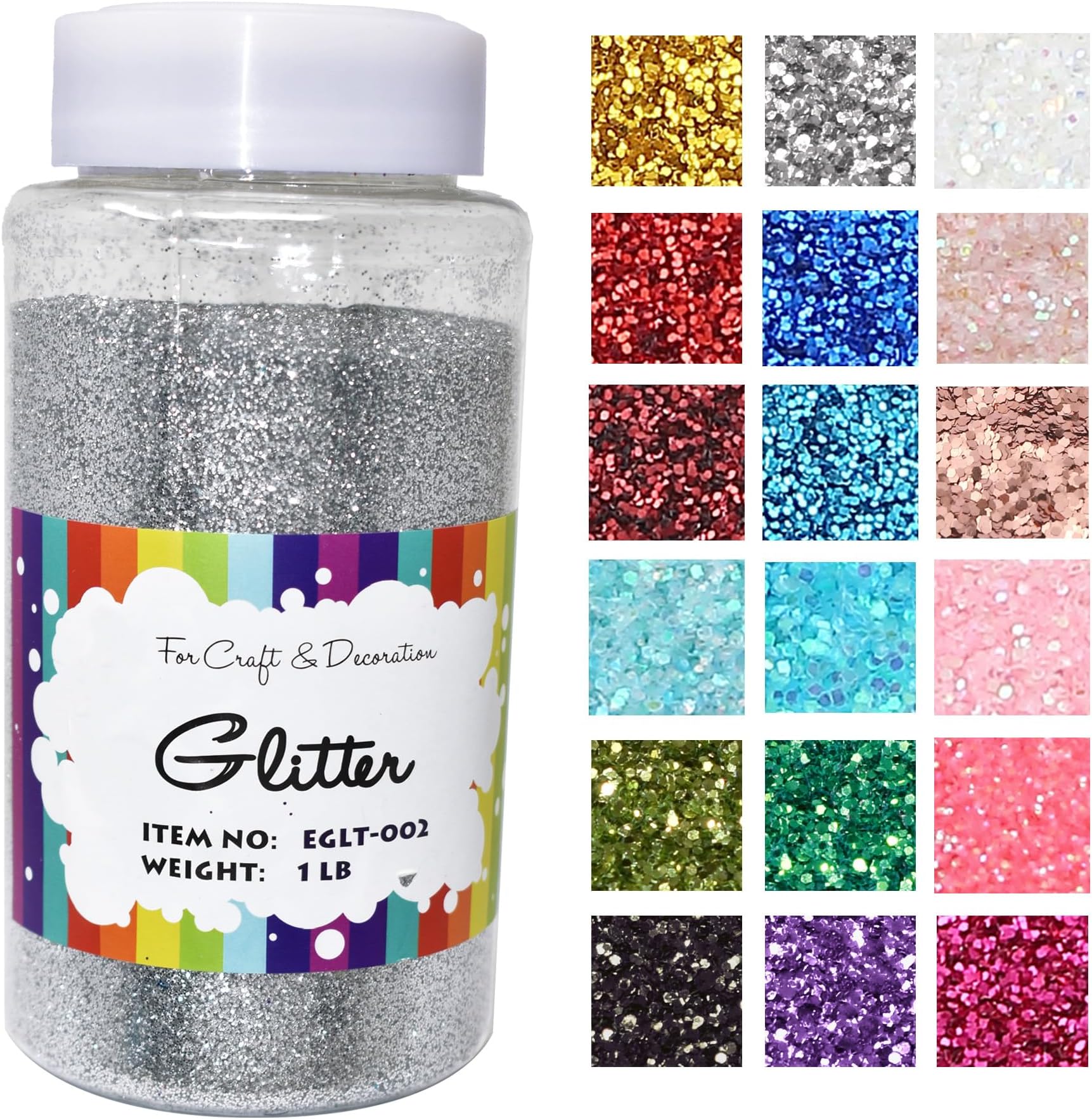 Amazon.com: Mint Extra Fine Glitter 1.5 Ounces Canister w/Pour or Shake Lid
