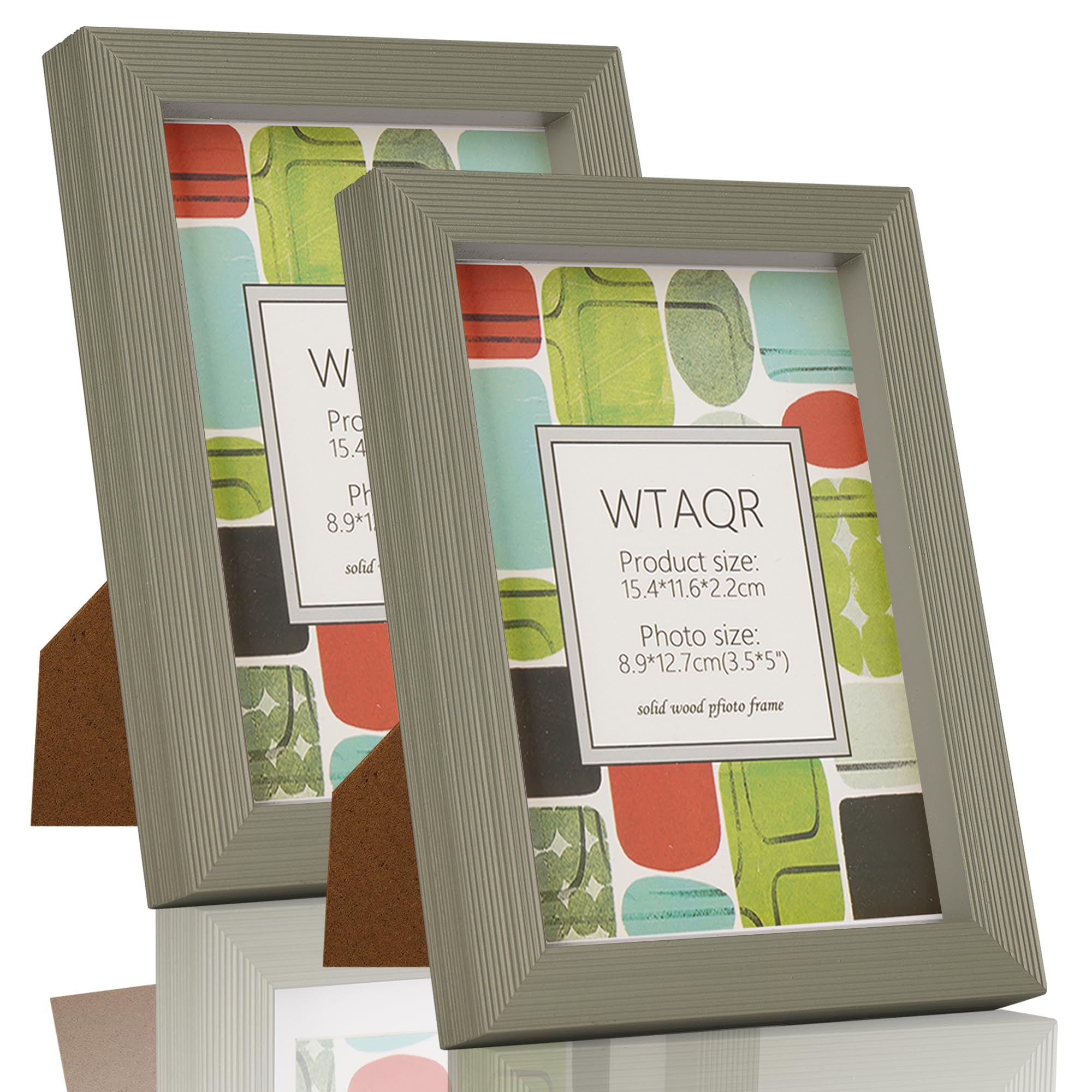 Amazon.com - WTAQR 3.5x5 Picture Frame for Wall Hanging or Tabletop ...