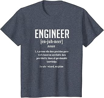 Amazon.com: Precision Guesswork Engineer T-Shirt Wizard Magician Tee ...