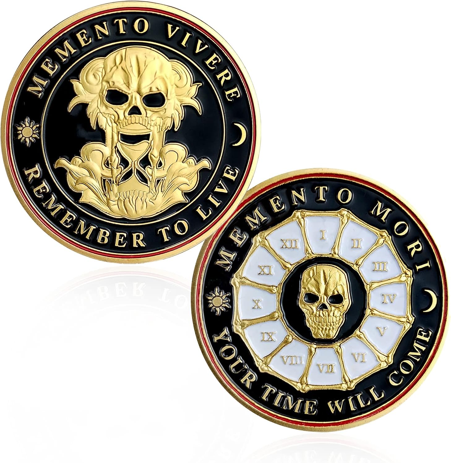 Amazon.com: CHURYUML Memento Mori Coin-Momento Mori Coins for Daily ...