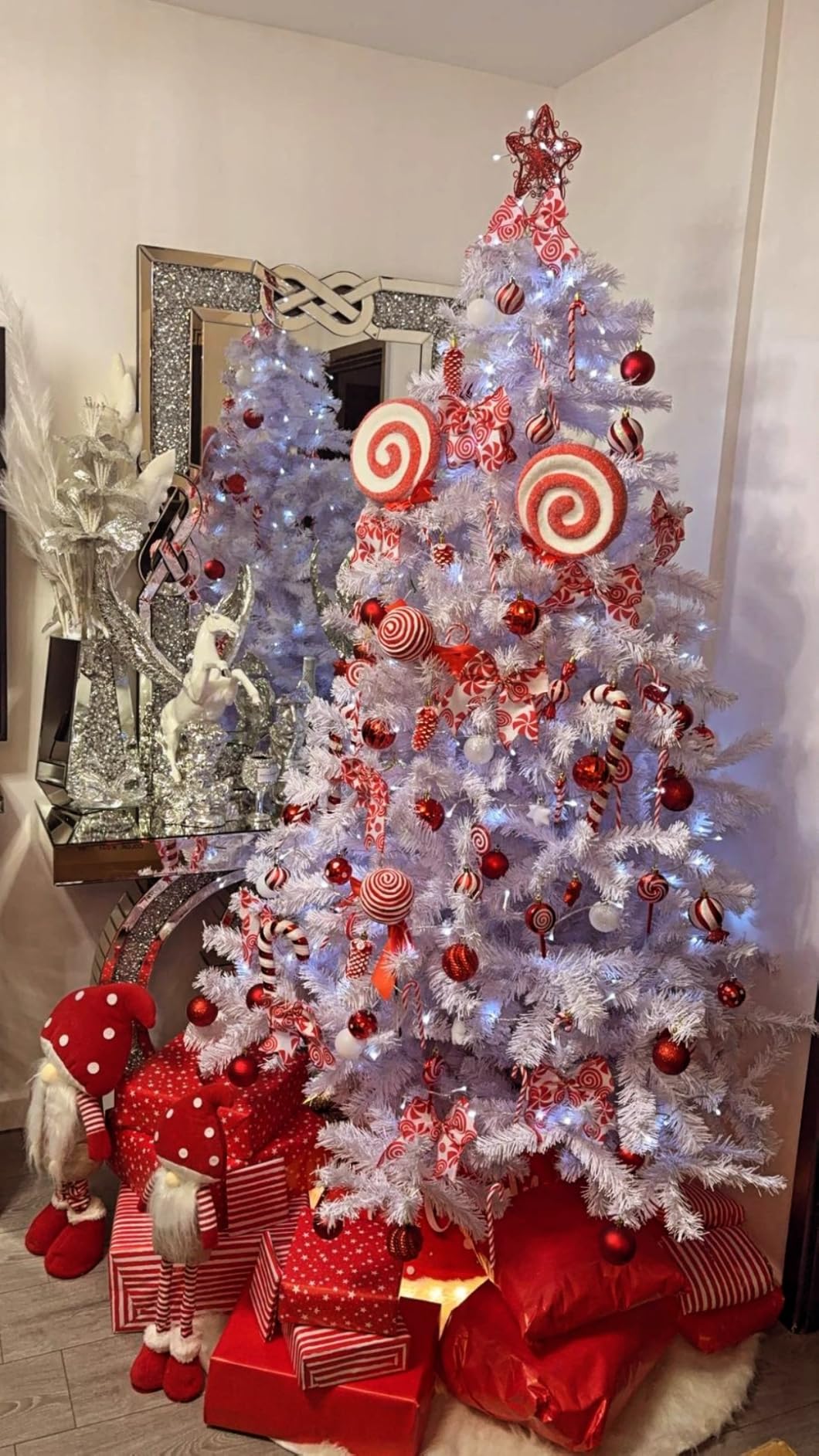 Zocipro 15Pcs Christmas Tree Decorations Glitter Candy Pine Cones Cane ...
