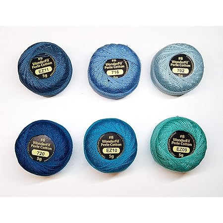 Amazon.com: WonderFil Eleganza Size 8 Perle Cotton Embroidery Thread ...