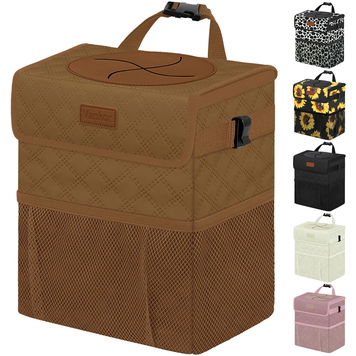 Snapklik.com : Car Trash Can For Cute, Bag Bin Hanging Waterproof ...