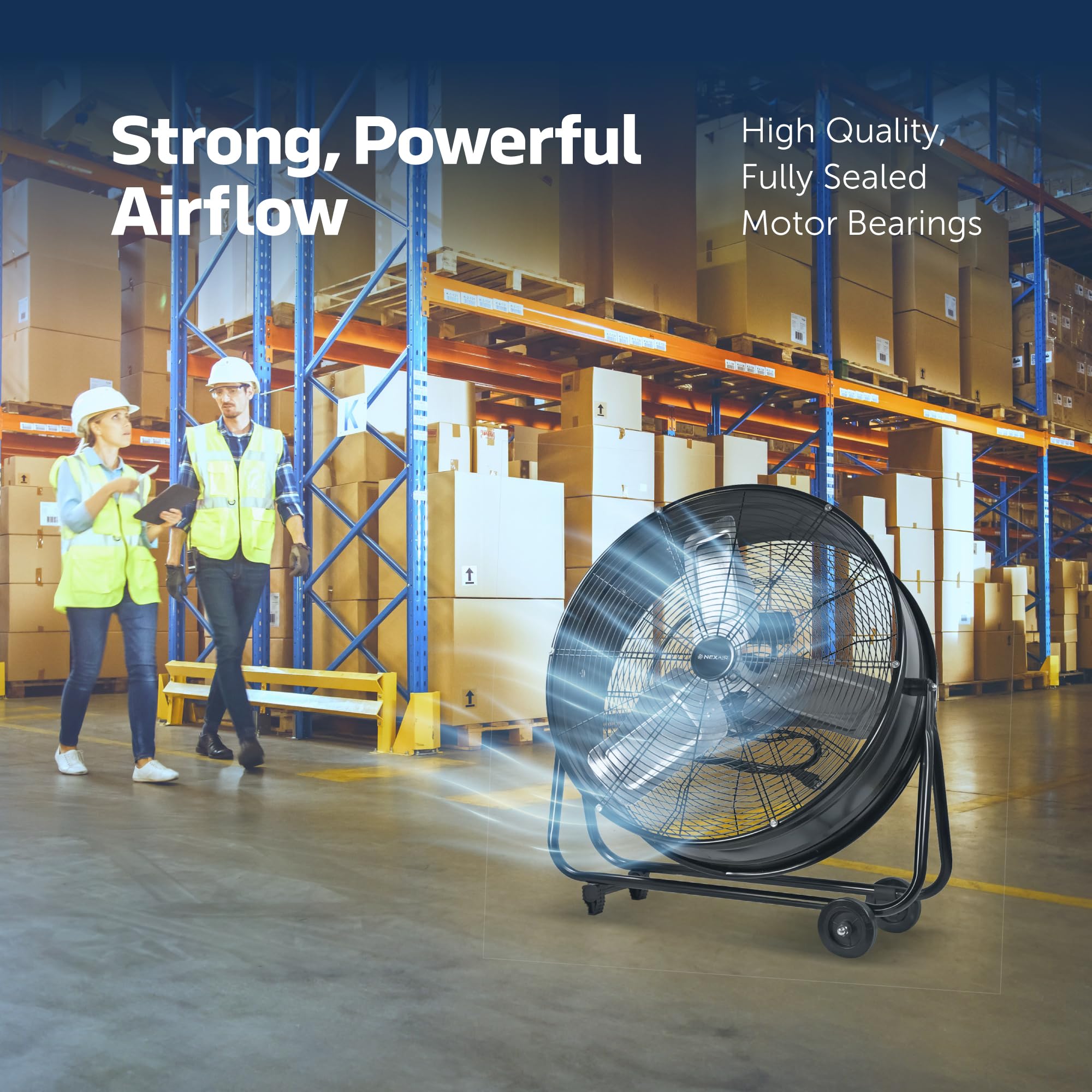 Snapklik.com : NEXAIR 24 Inch High-Velocity Industrial Metal Drum Fan ...