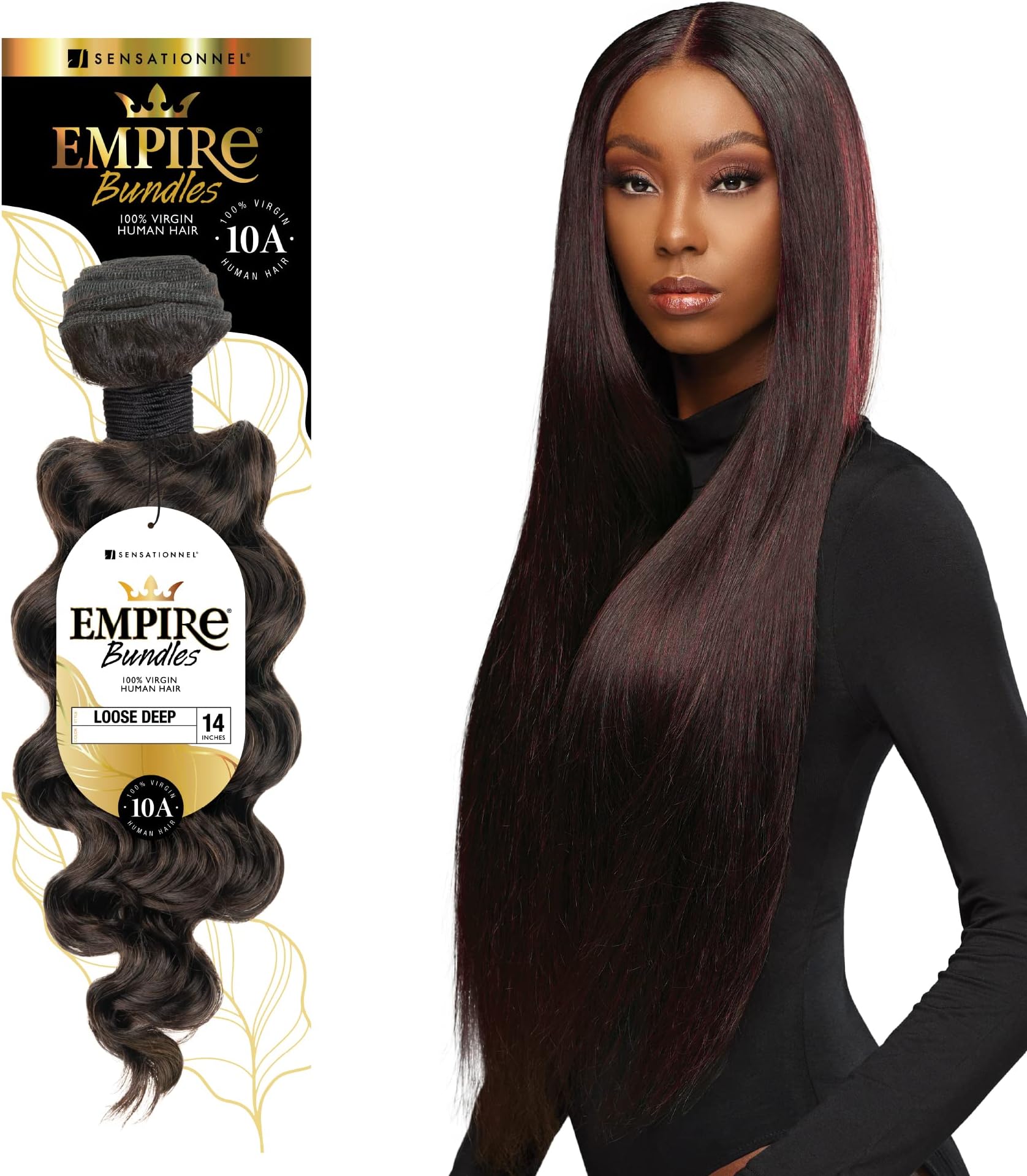 Amazon.com : Sensationnel Empire Bundle weave hair - human hair ...
