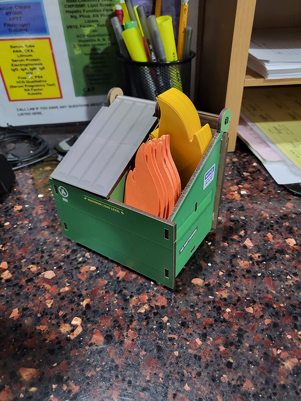 $2/mo - Finance Genuine Fred Desk Dumpster Pencil Holder with Note ...