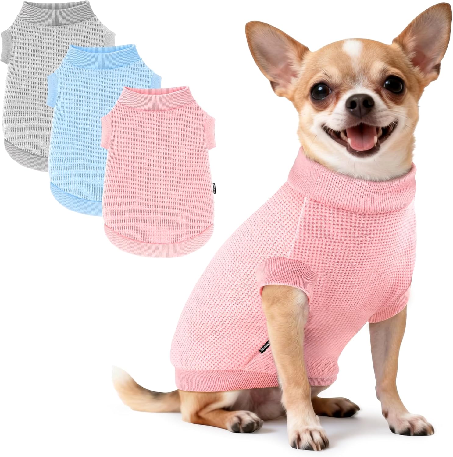 Amazon.com : 3 Pack Dog Shirt for Small Supplies Functional Waffle Dog ...