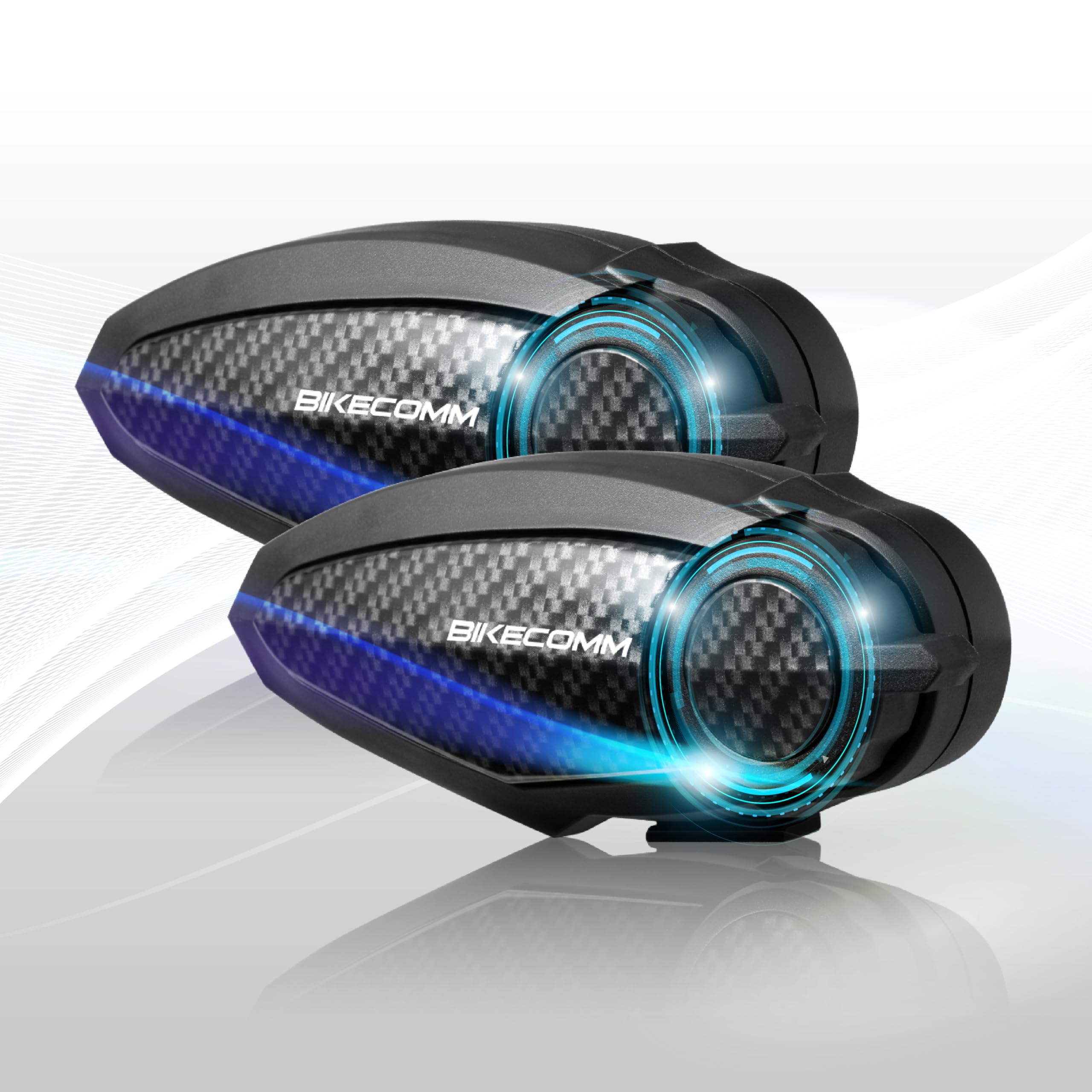 Amazon.com: BIKECOMM BK-S2 Motorcycle Bluetooth Intercom Headset ...