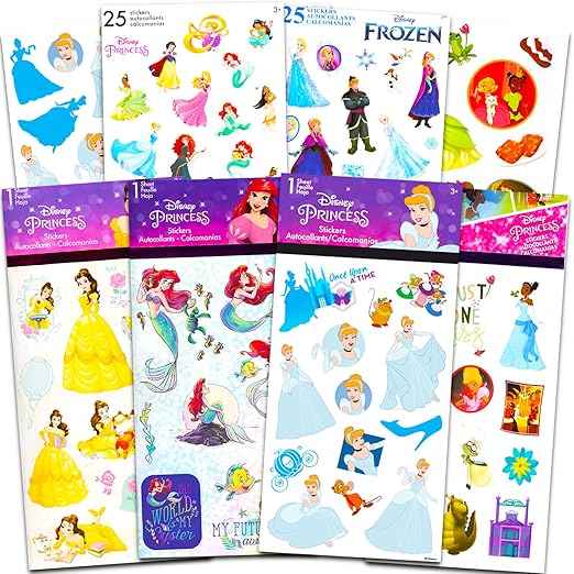 Amazon.com: Disney Princess Stickers Ultimate Set - Bundle with 150 ...