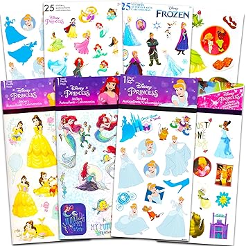 Amazon.com: Disney Princess Stickers Ultimate Set - Bundle with 150 ...