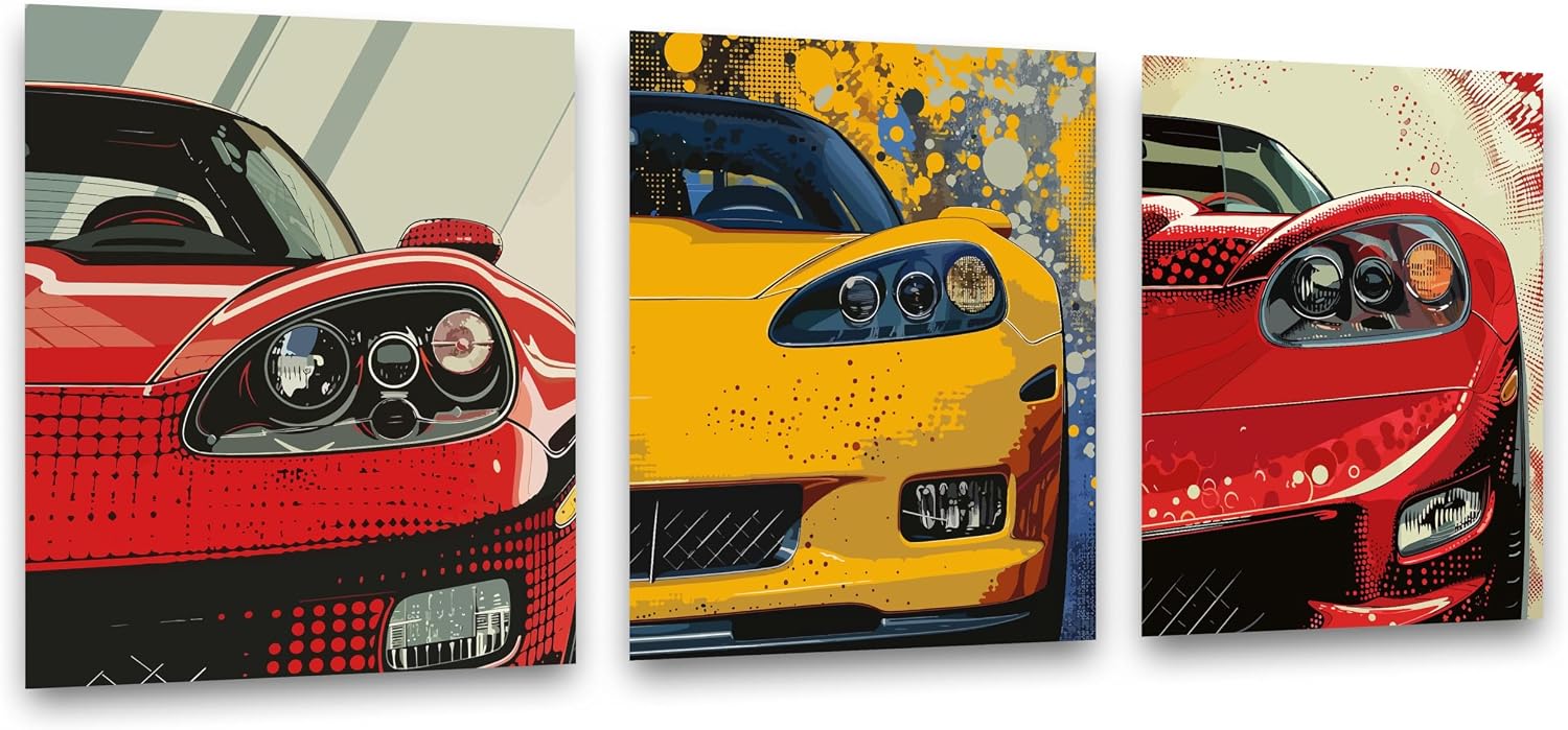 Amazon.com: Inspirational Wall Art Co. - Dream | Set of 3 2006 Corvette ...
