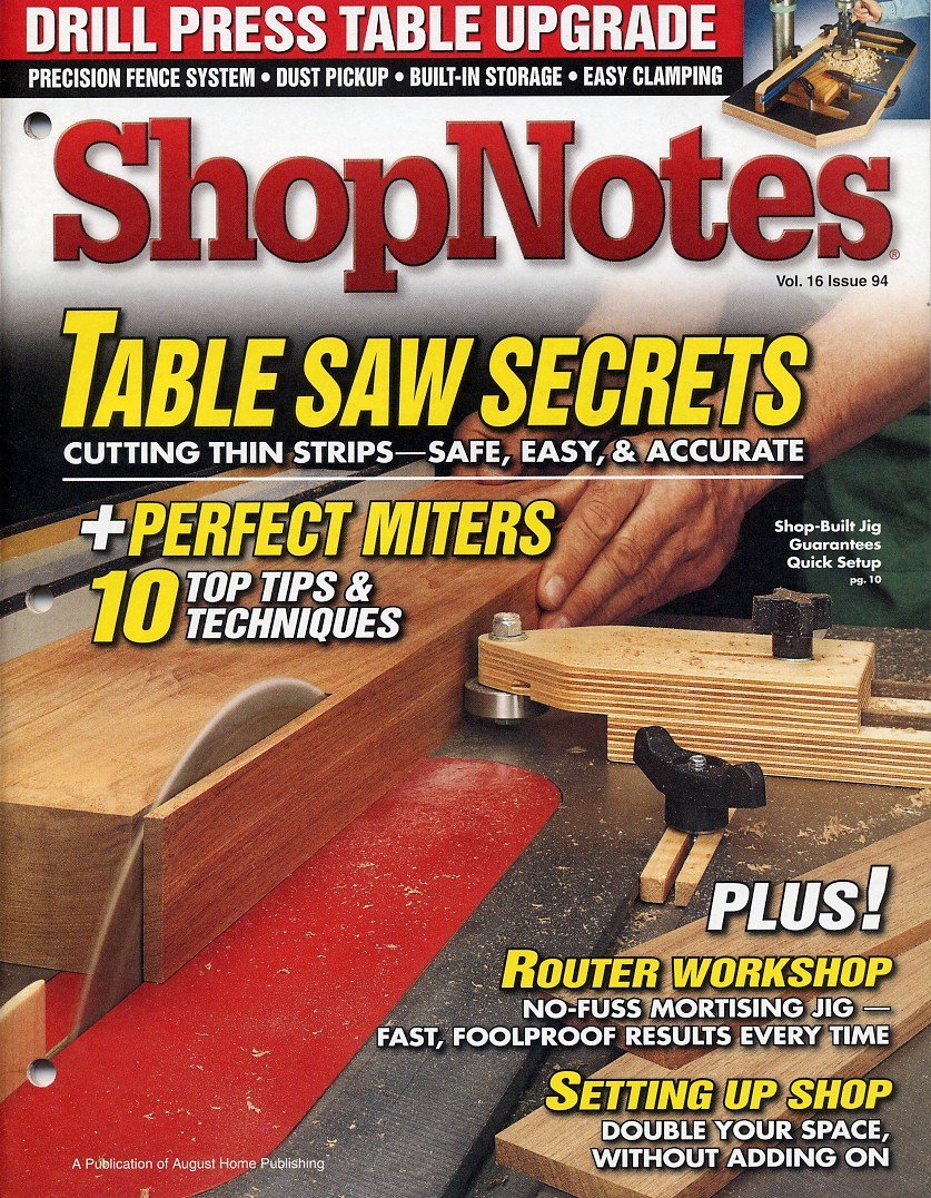 ShopNotes, July/August 2007, Volume 16, Number 94: ShopNotes: Amazon ...