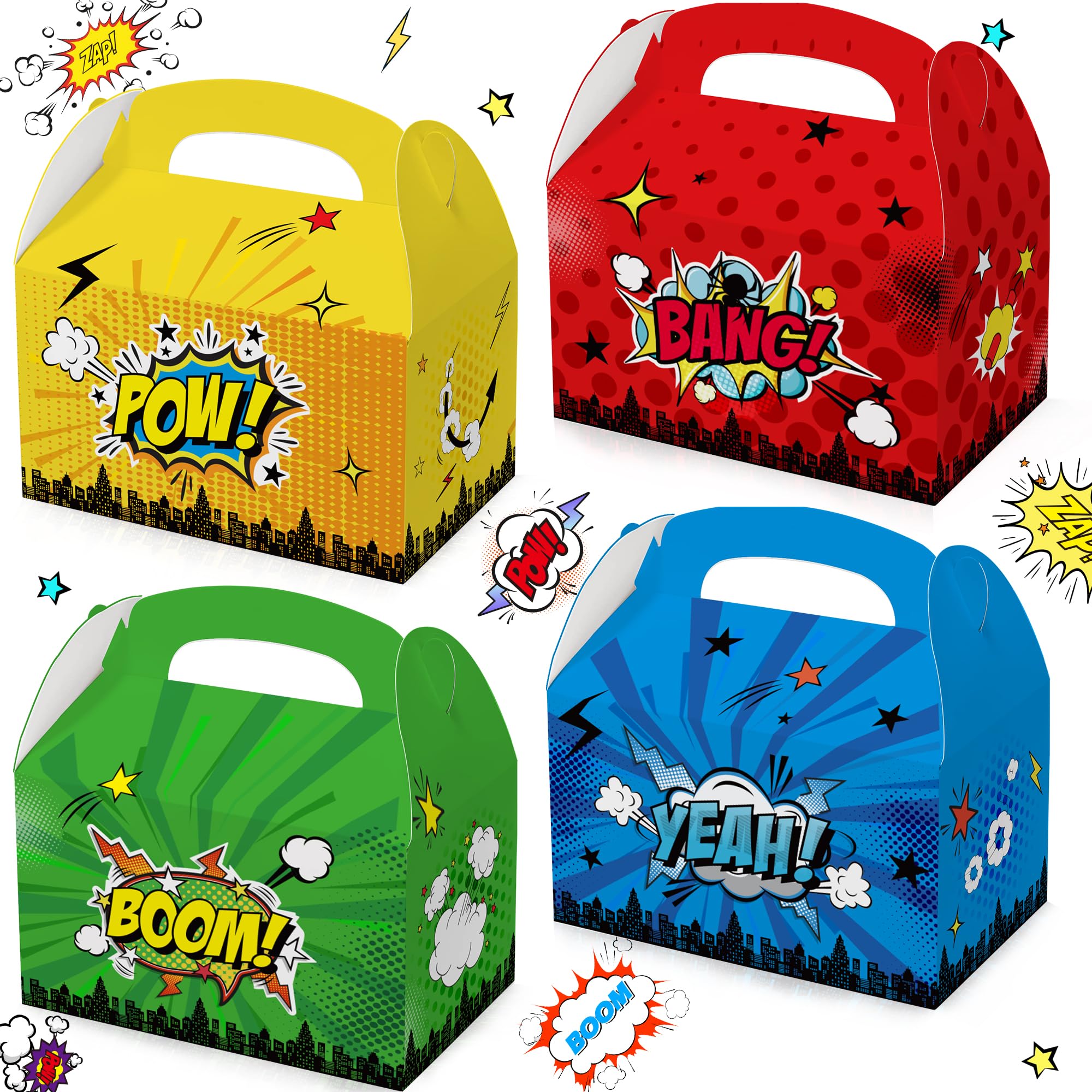 Superhero Favor Boxes Superhero Invitations And Gift Wrapping DIY