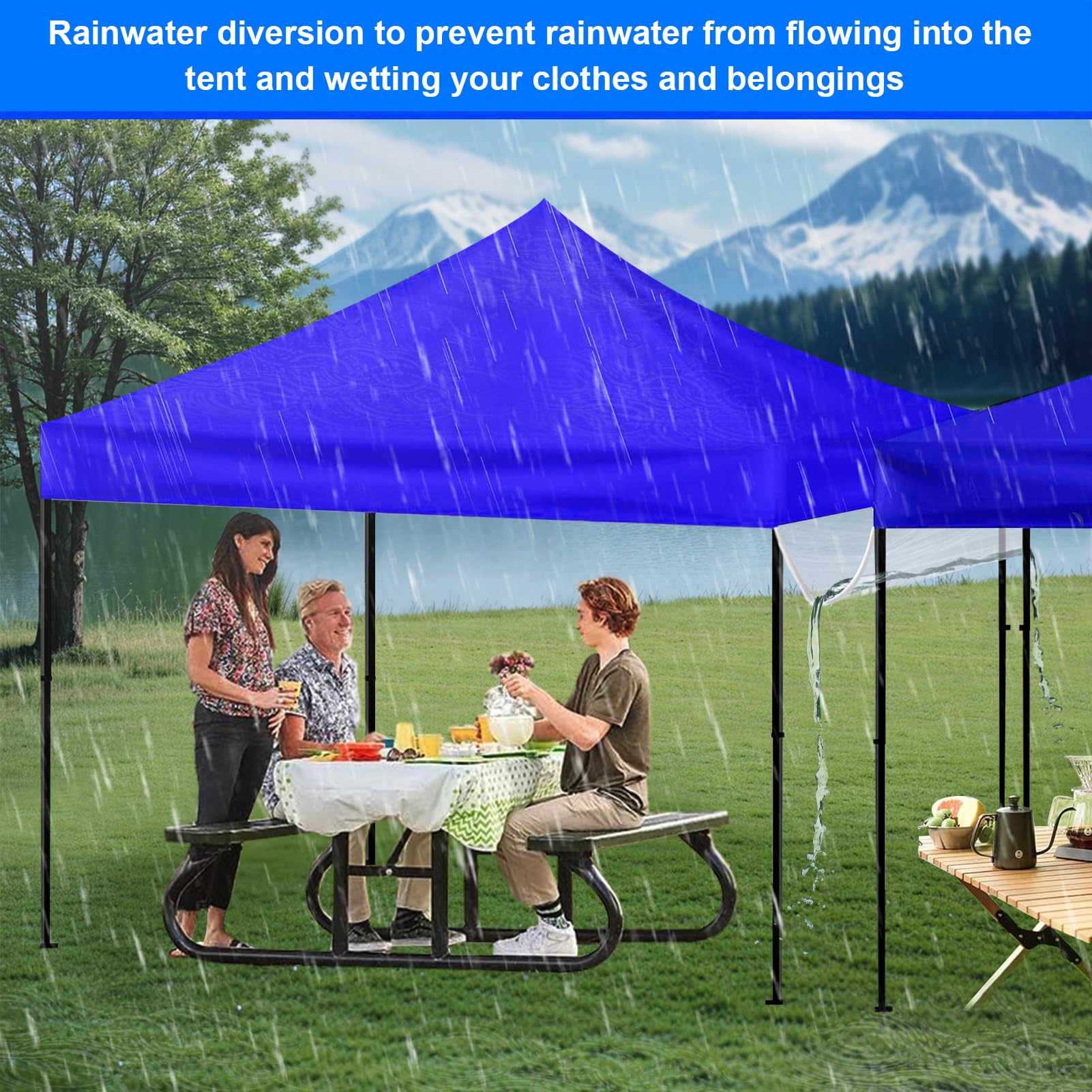 Snapklik.com : Niuyhe Canopy Rain Gutters, Vinyl PVC Tent Rain Gutter ...