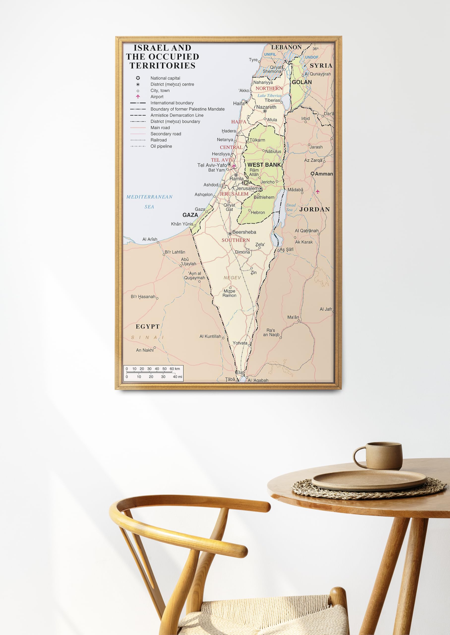 Snapklik.com : 2018 United Nations Geographical Map Of Israel And ...