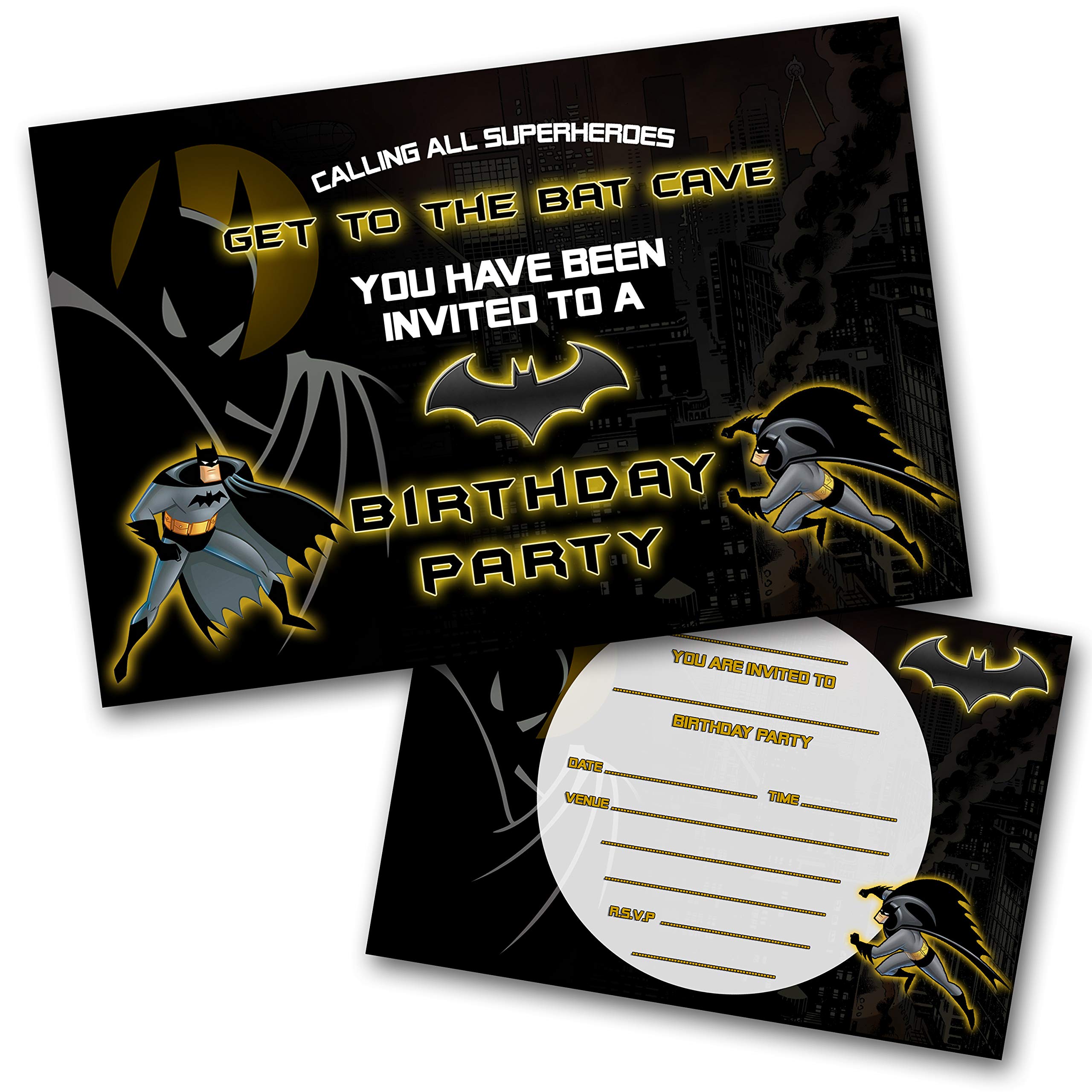 Batman Invitation Templates