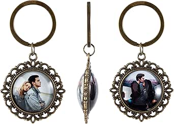 Amazon.com: Fanery Sue Personalized Photo Keychain Vintage Retro Custom ...