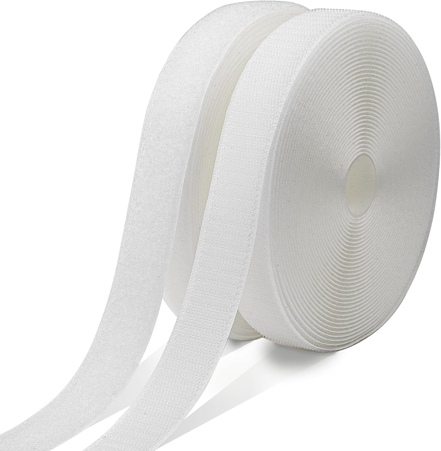 Amazon.com: RGEXNST 1 Inch x 33 Feet Sew On Hook and Loop Roll, White ...