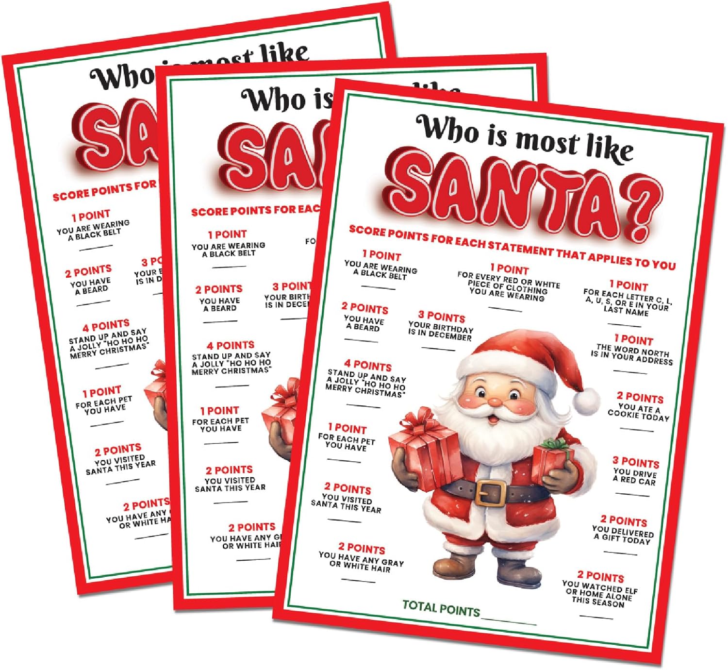 Amazon.com: Pink Pixie Studio 15 Who is Most Like Santa Clause Game ...