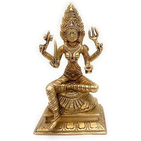 Buy Bhunes Brass Goddess Mariamman Idol, Mariyamman Devi Statue ...