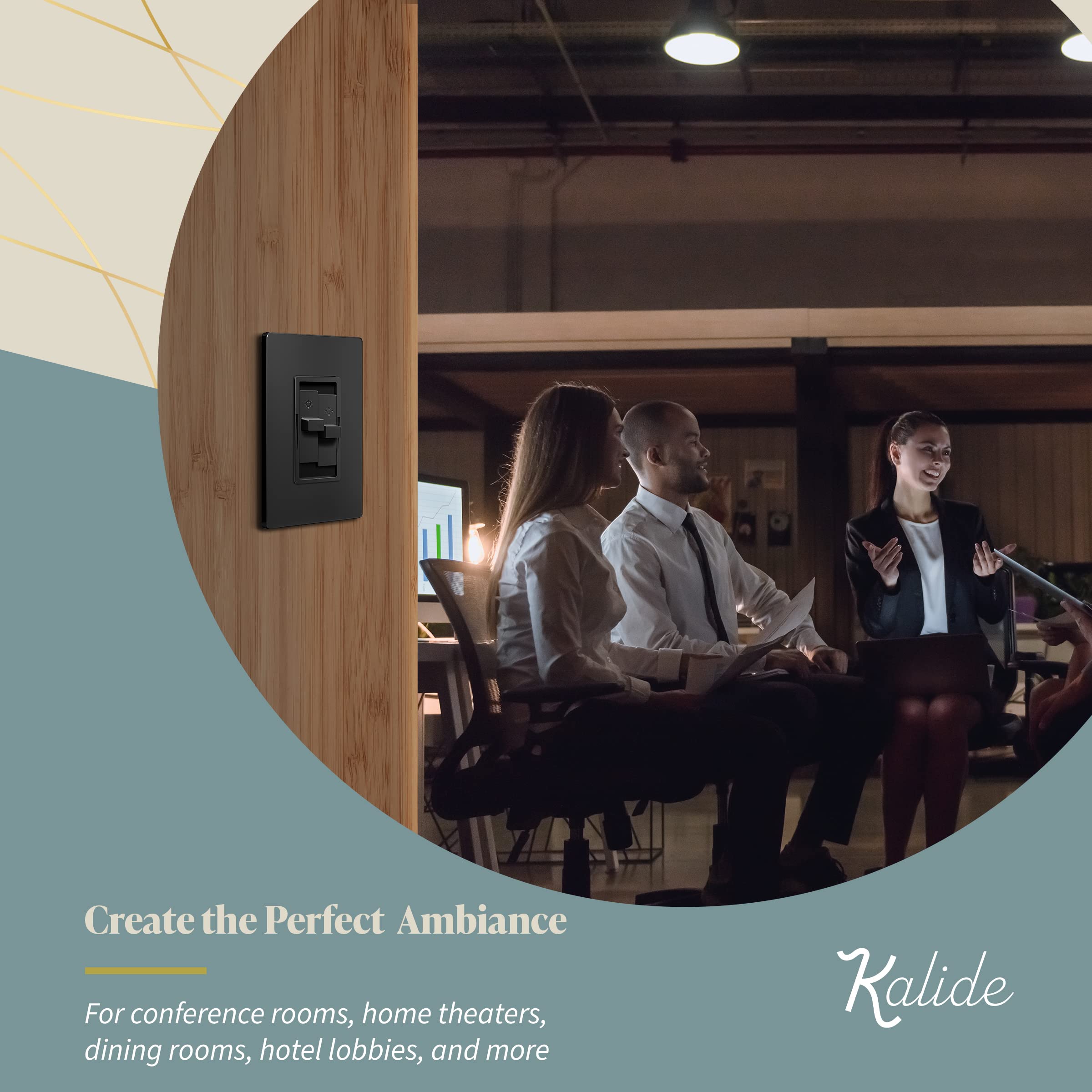 Snapklik.com : Kalide Dual Load Dimmer Light Switch, Double LED Dimmer ...