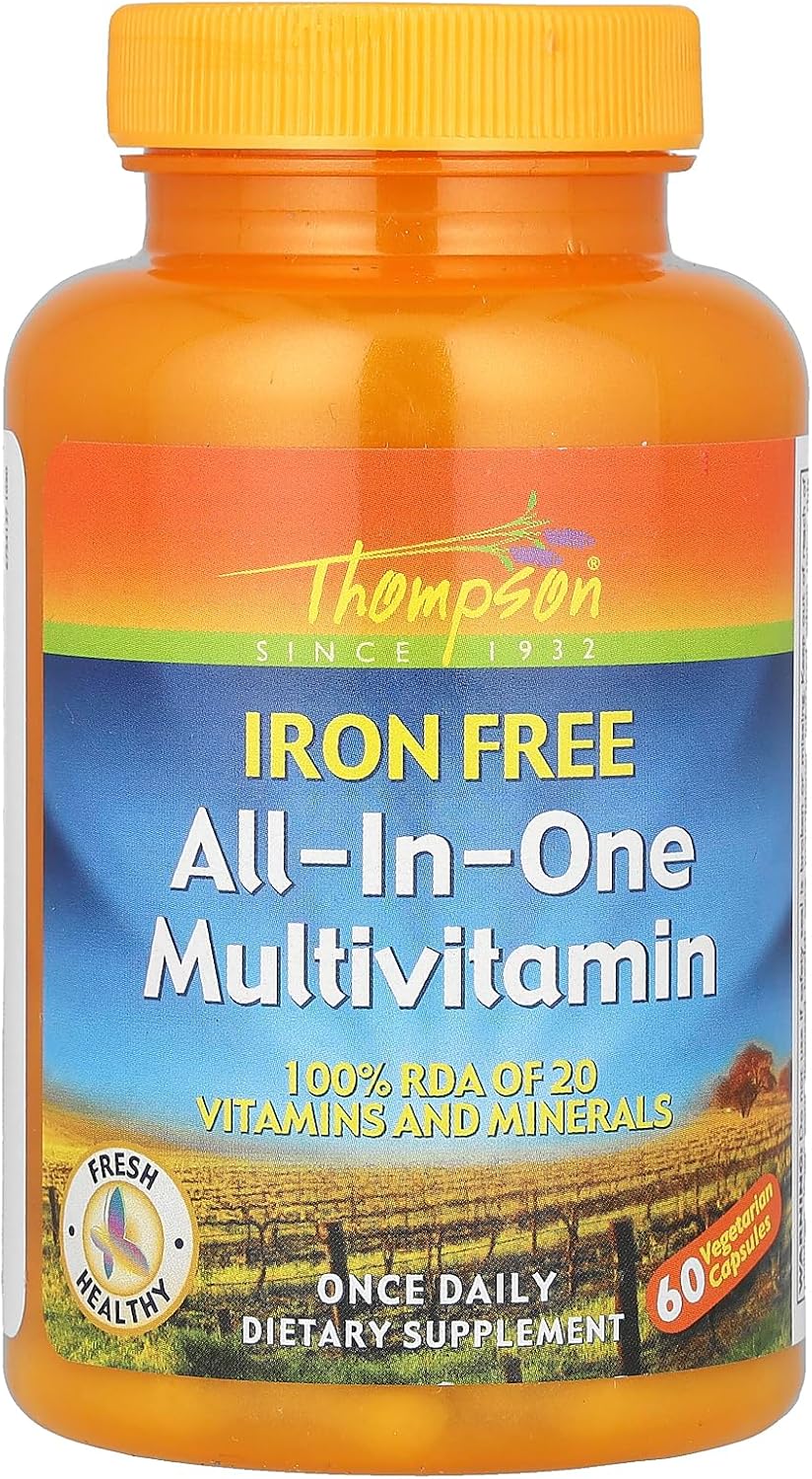 Amazon.com: Thompson All-in-One Iron Free Capsules, 60 Count : Health ...