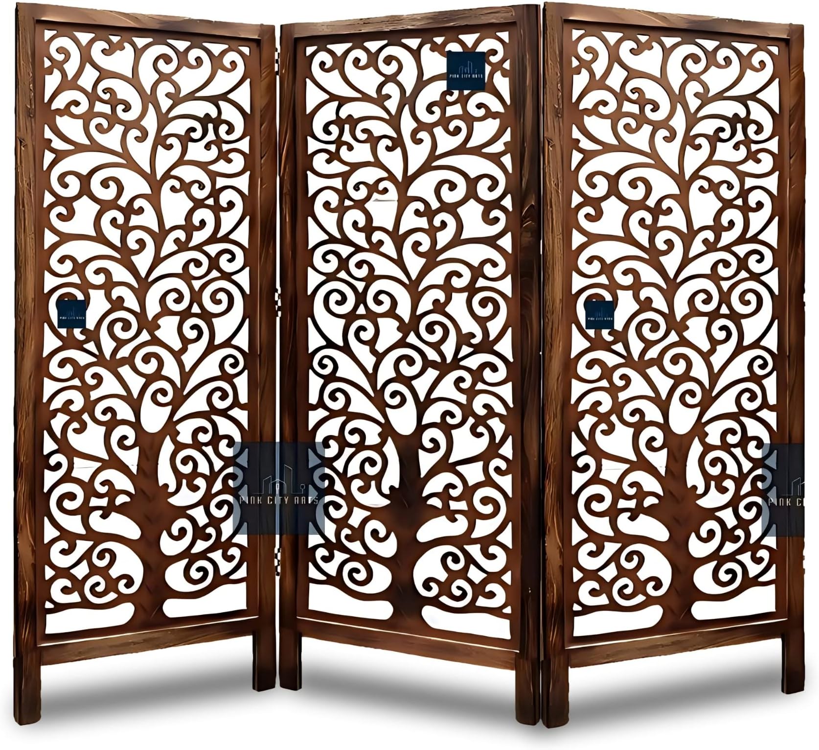 Amazing Wood Store Mango Wood & MDF Room Divider Small Partition ...