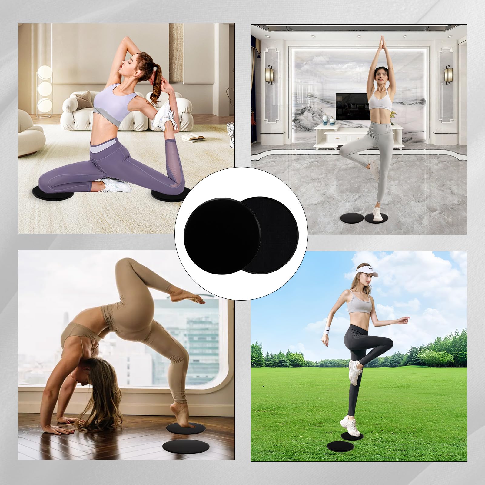 Core Fitness Sliding Plate Fitness Home Yoga Pilates Thin Thigh Core ...