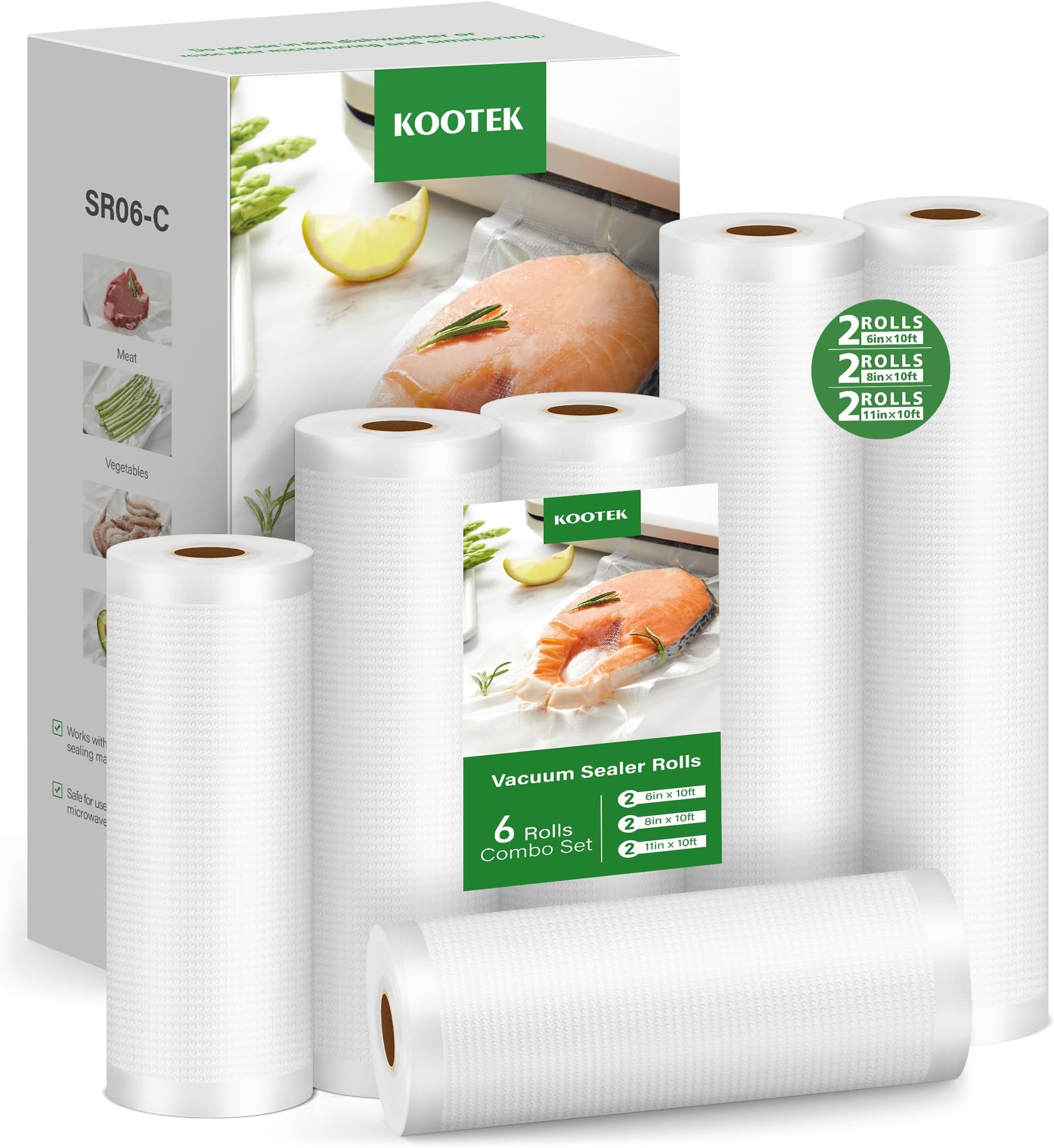 Amazon.com: [2024 New] 6" x 50', 8" x 50' and 11" x 50' 3 Pack Rolls ...