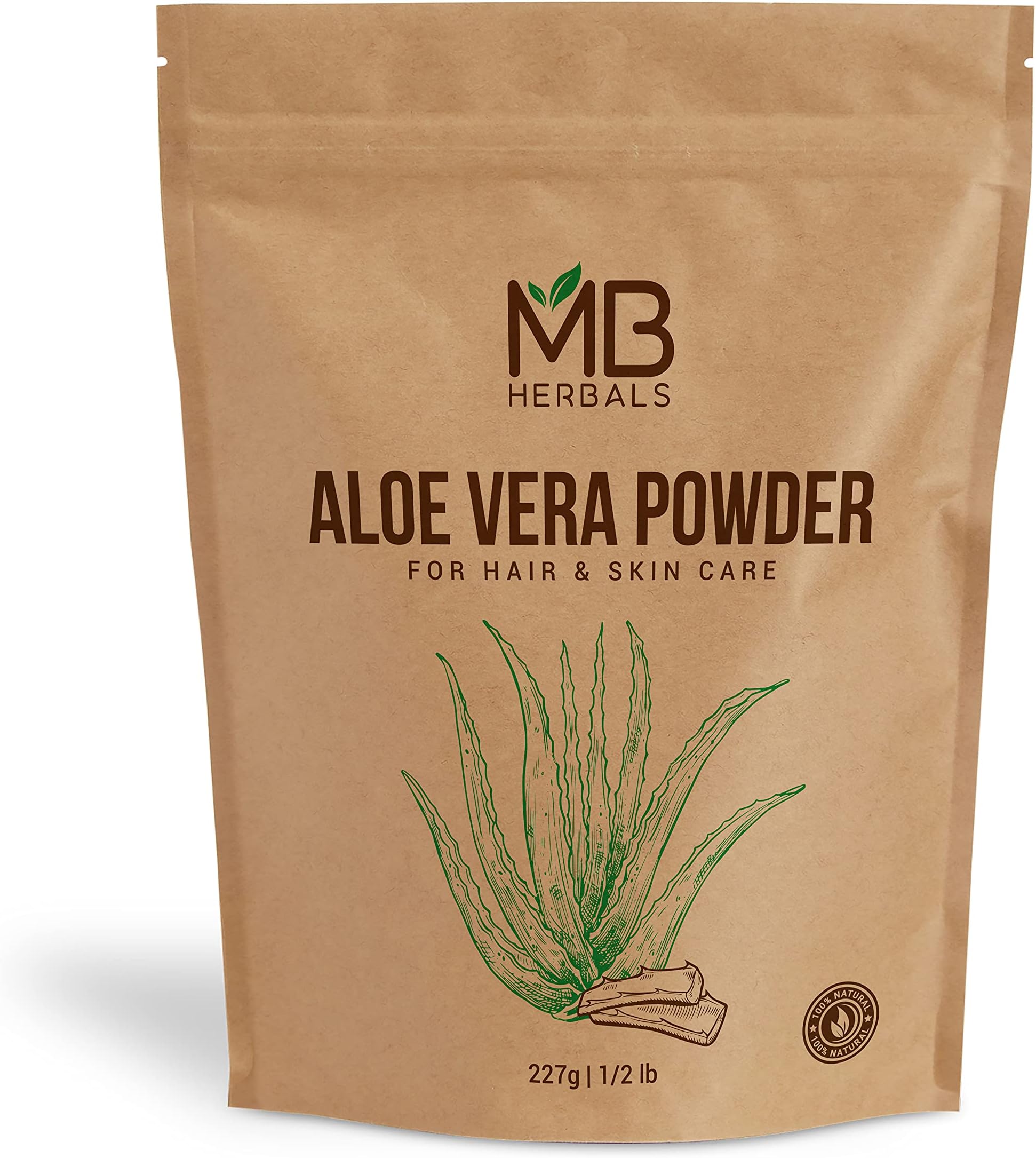 Amazon.com: MB Herbals Aloe Vera Powder 8 oz (227 Gram / 0.5 lb) | Aloe ...