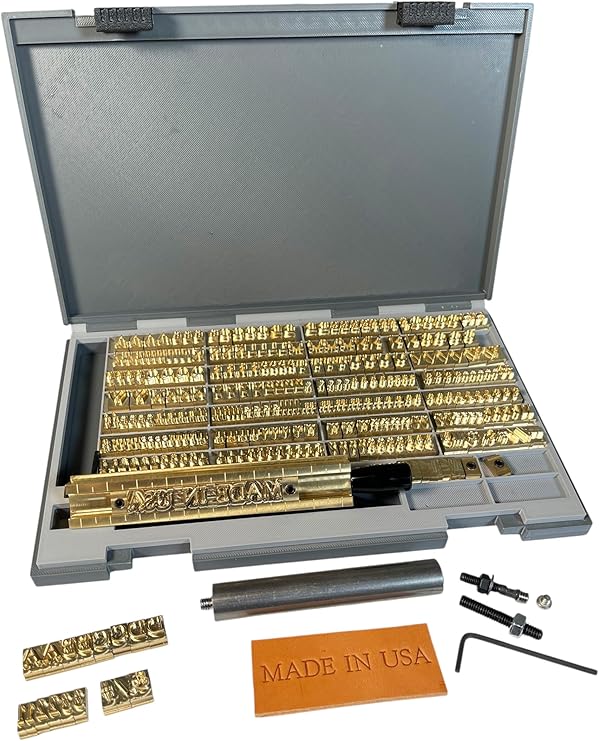 Amazon.com: Brass Stamping Letter Set for Hot Stamping Machines, 266 ...