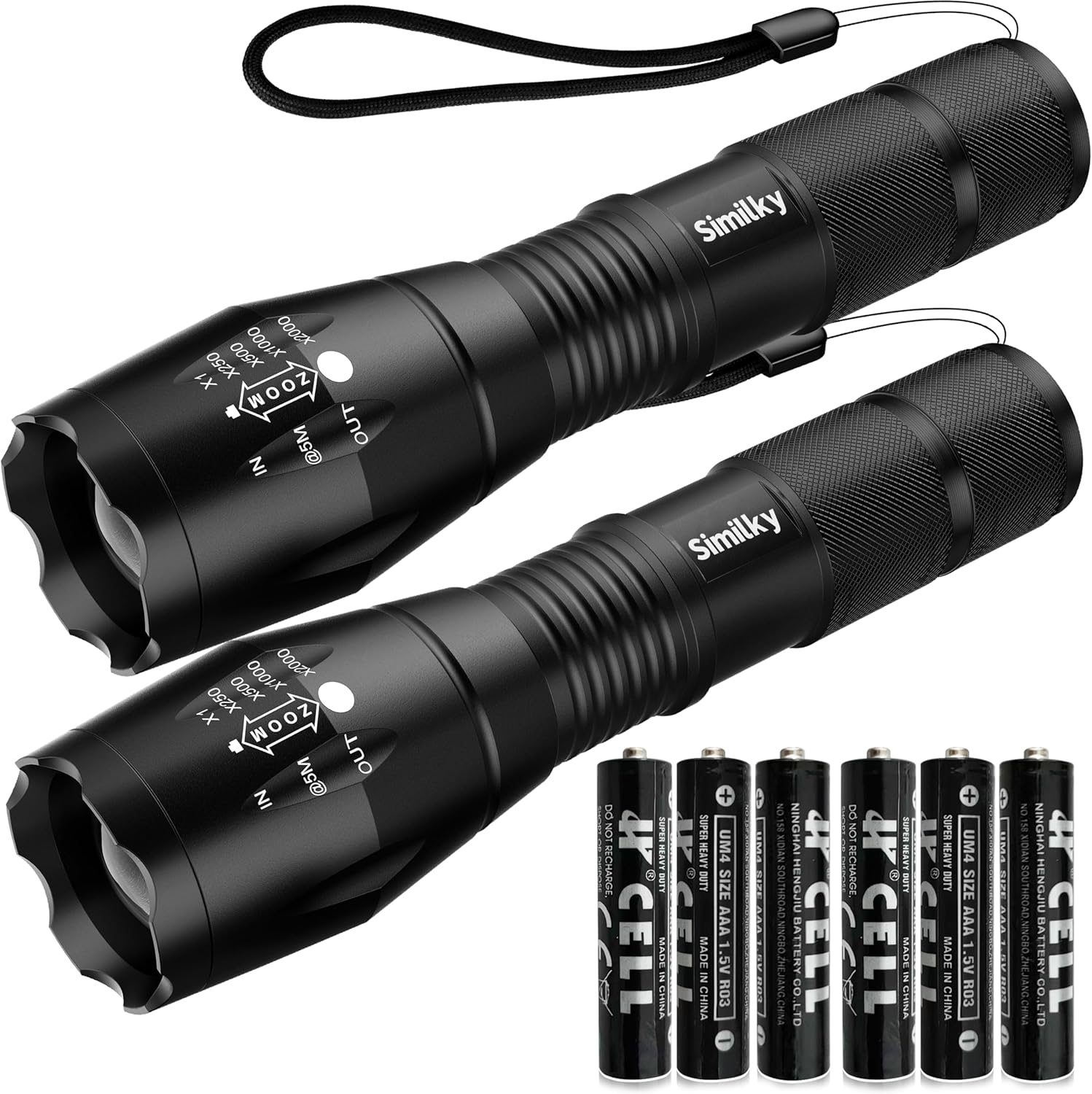SIMILKY 3Pack Torches Led Super Bright, Hand Led Torch 1200 Lumen ...