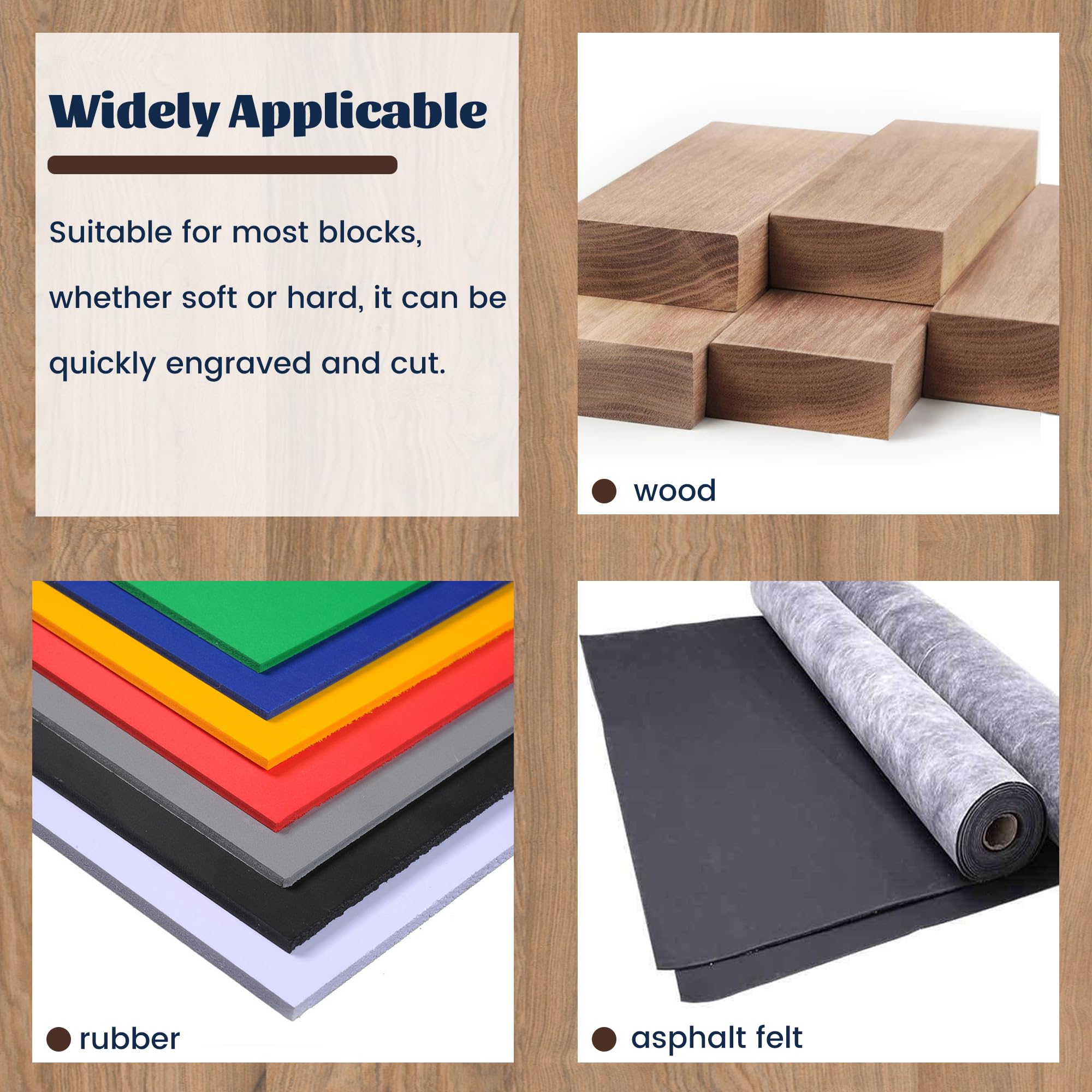 Snapklik.com : Linocut Carving Kit Tools Linoleum Cutter Assortment For ...