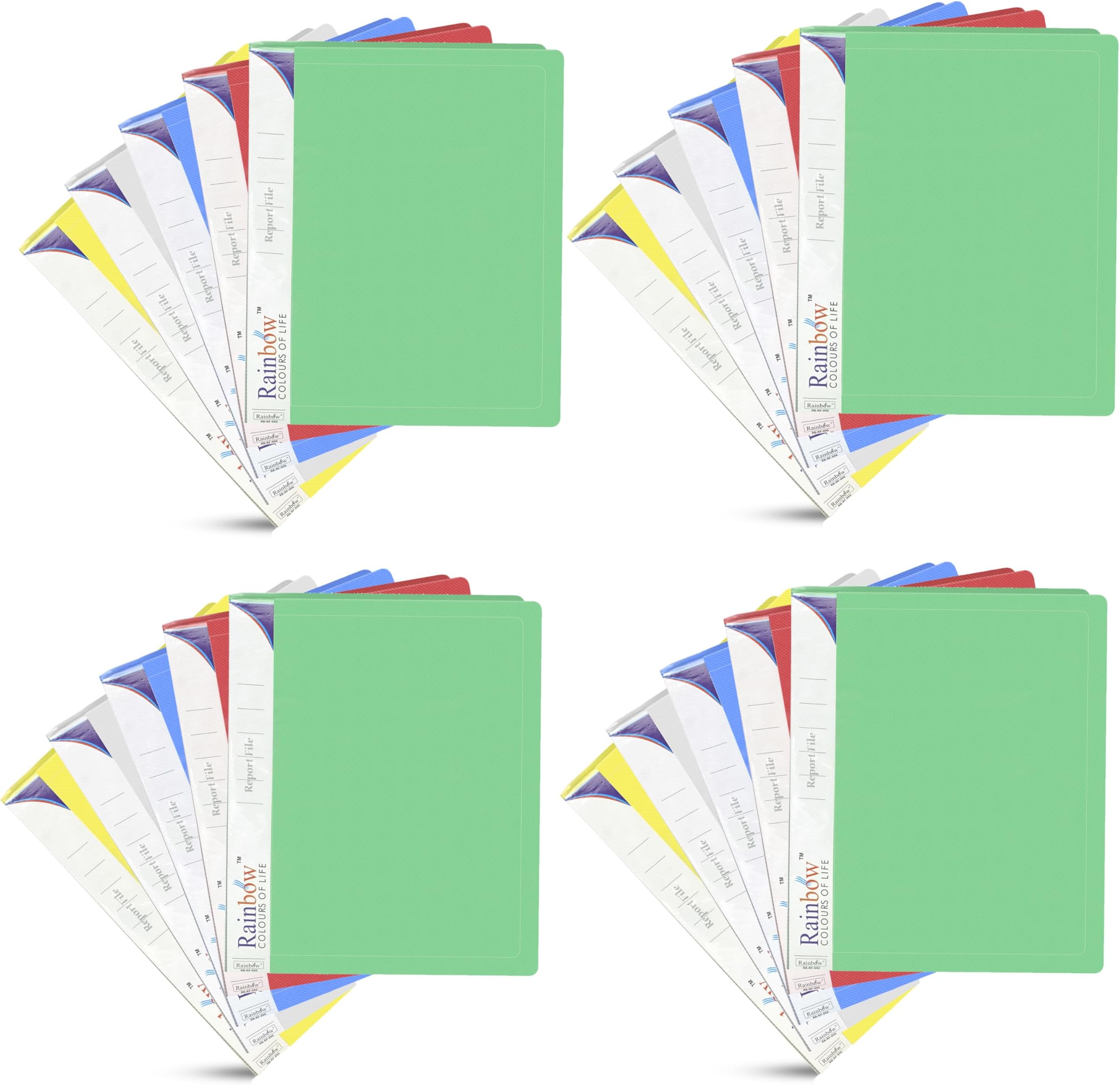 Shuban 20 Pcs Transparent Report File Folder with Plastic Clipboard ...