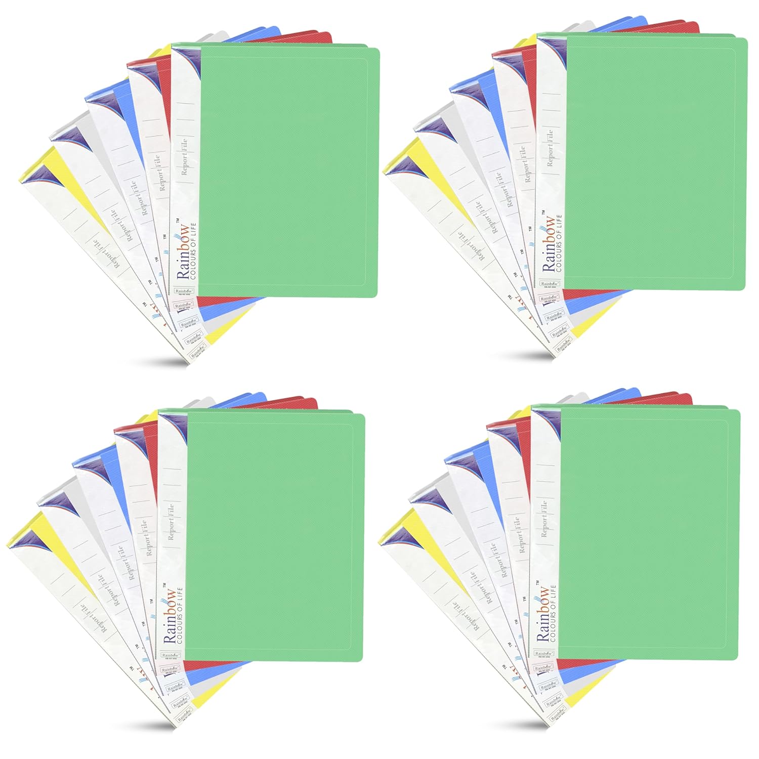 Shuban 20 Pcs Transparent Report File Folder with Plastic Clipboard ...
