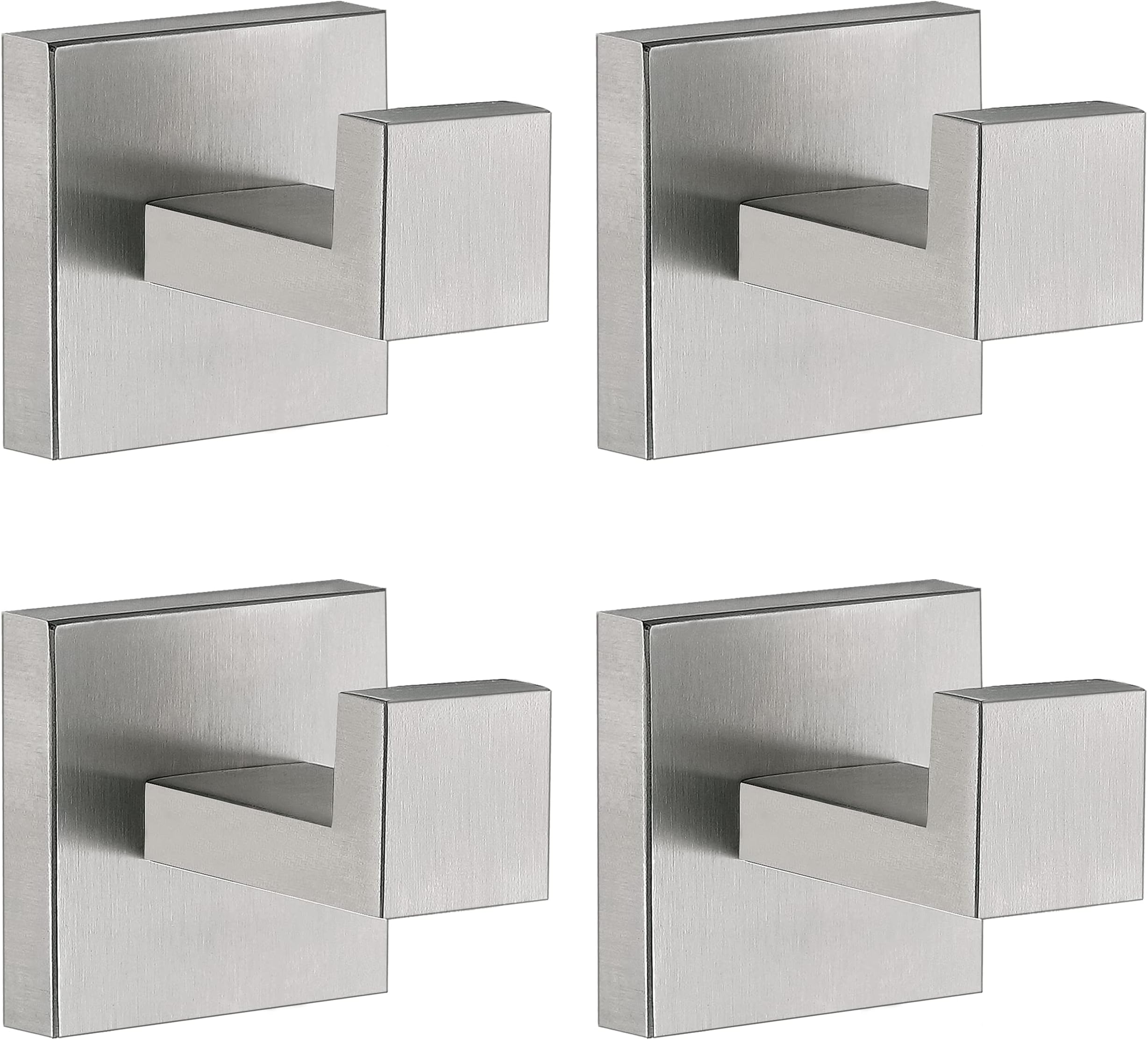 Hoooh Bathroom Towel Hook, Brushed Stainless Steel Coat/Robe Clothes ...