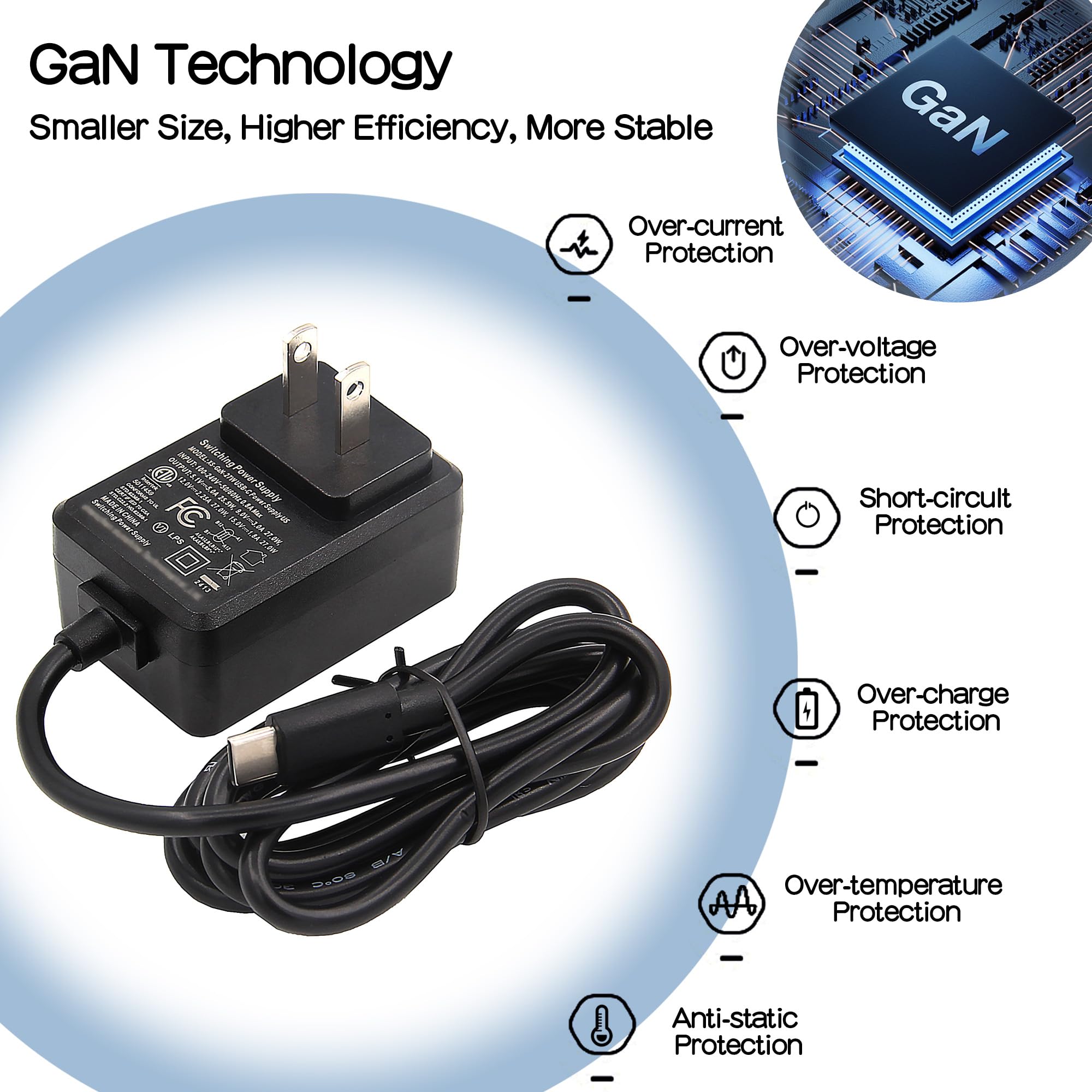 Snapklik.com : PD 27W 5.1V 5A USB-C Power Supply For Raspberry Pi 5 ...