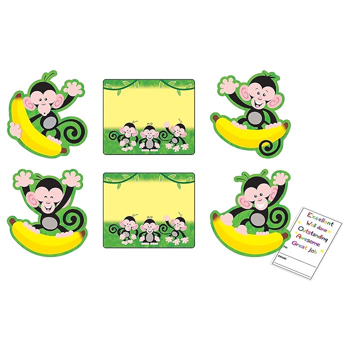 Buy Monkey Cutouts and Monkey Name Tags for Classroom - Monkeys and ...