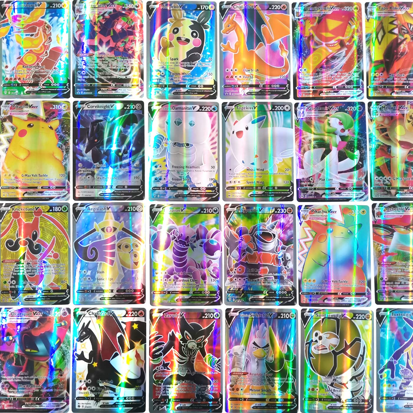 100pcs Tcg Cards Vmax Deck Box Card Including Rare V | Desertcart EGYPT