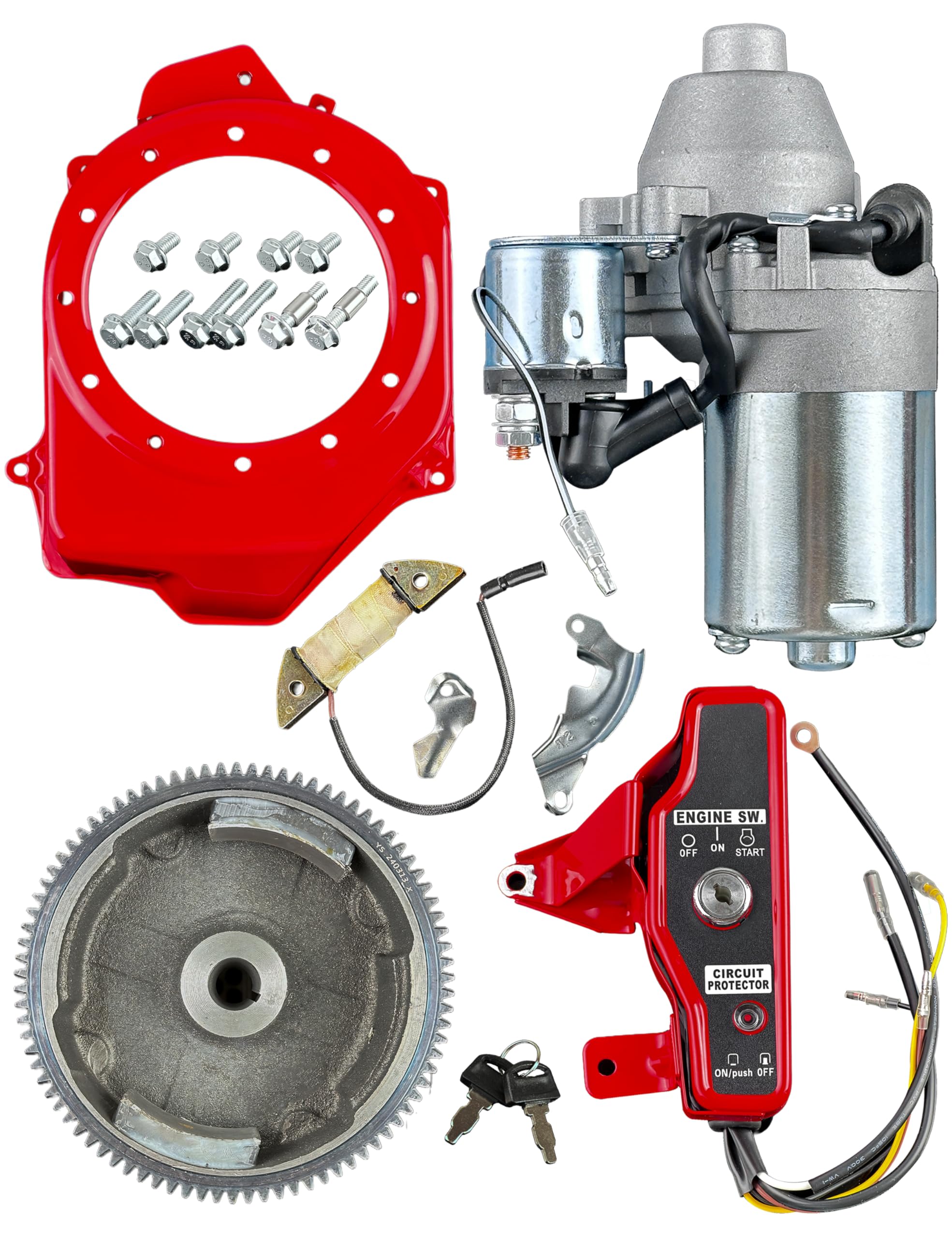 Amazon.com: YAMAKATO Electric Start Kit for Honda Gx160 GX200 5.5HP 6 ...