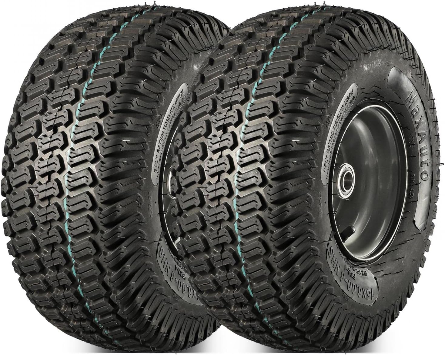 MaxAuto 2Pcs 15X6 00 6 Front Tire And Wheel Assembly Replacement For MaxAuto 2Pcs 15X6 00 6 Front Tire And Wheel Assembly Replacement For