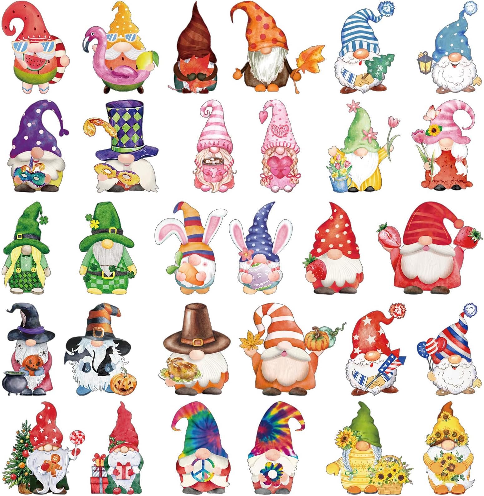 Amazon.com: Flutesan 24 Pcs Holiday Magnets Patriotic Refrigerator ...