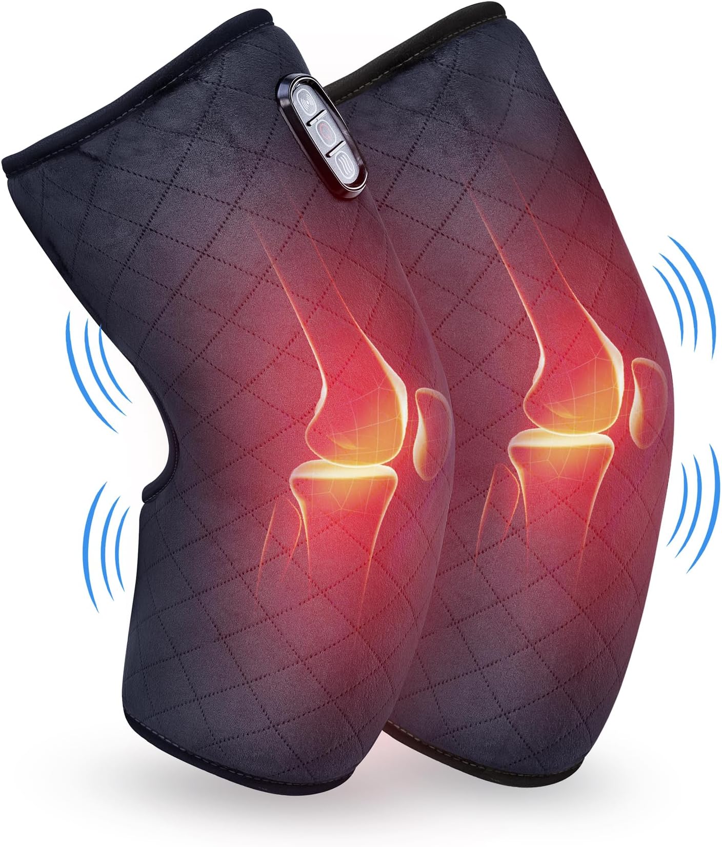 Amazon.com: COMFIER Cordless Knee Massager with Vibration, Heated Knee ...