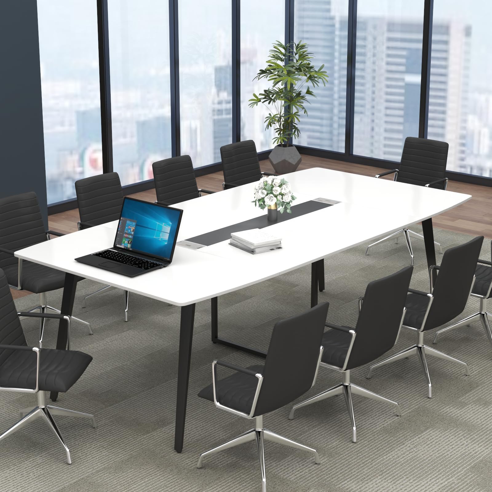 Amazon.com: Bush Business Furniture 120-inch Office Conference Table ...
