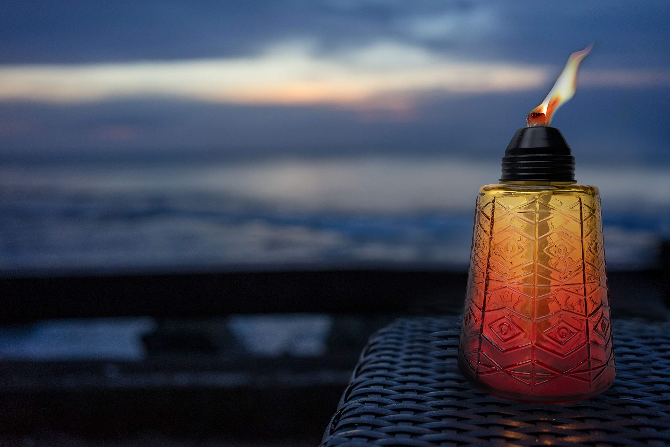 Snapklik.com : Backyadda Stylish Glass Torches For Your Table Or Patio