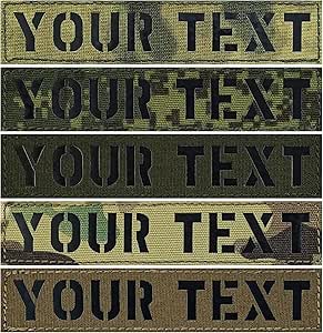 Amazon.com: Custom Name Tape, IR Infrared Reflective Patch with Hook Loop Fastener : Sports ...